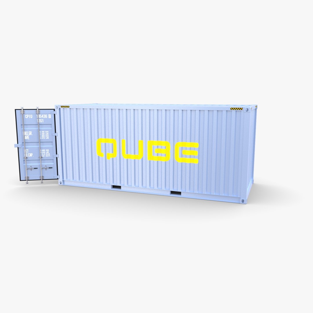 20ft Shipping Container Qube V2 Model - TurboSquid 1774043