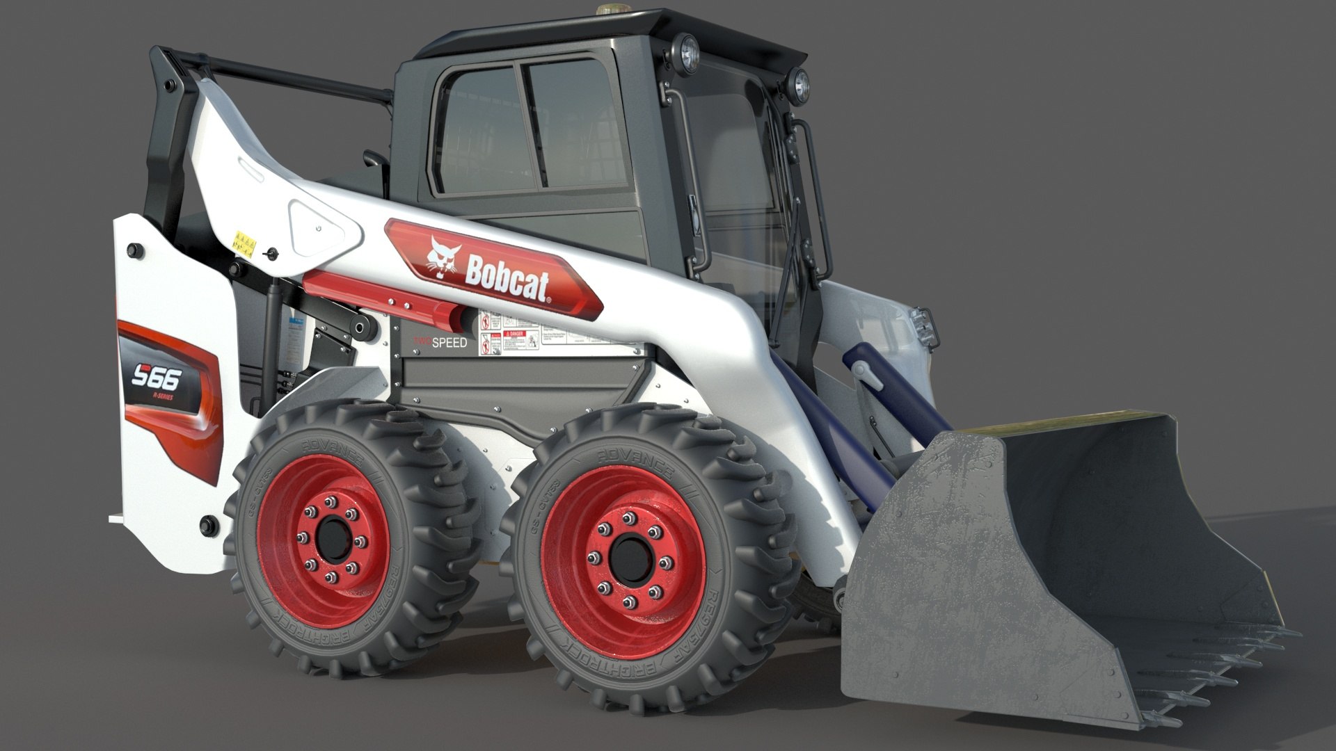 3D Bobcat S66 Skid Steer Loader Model - TurboSquid 2037702