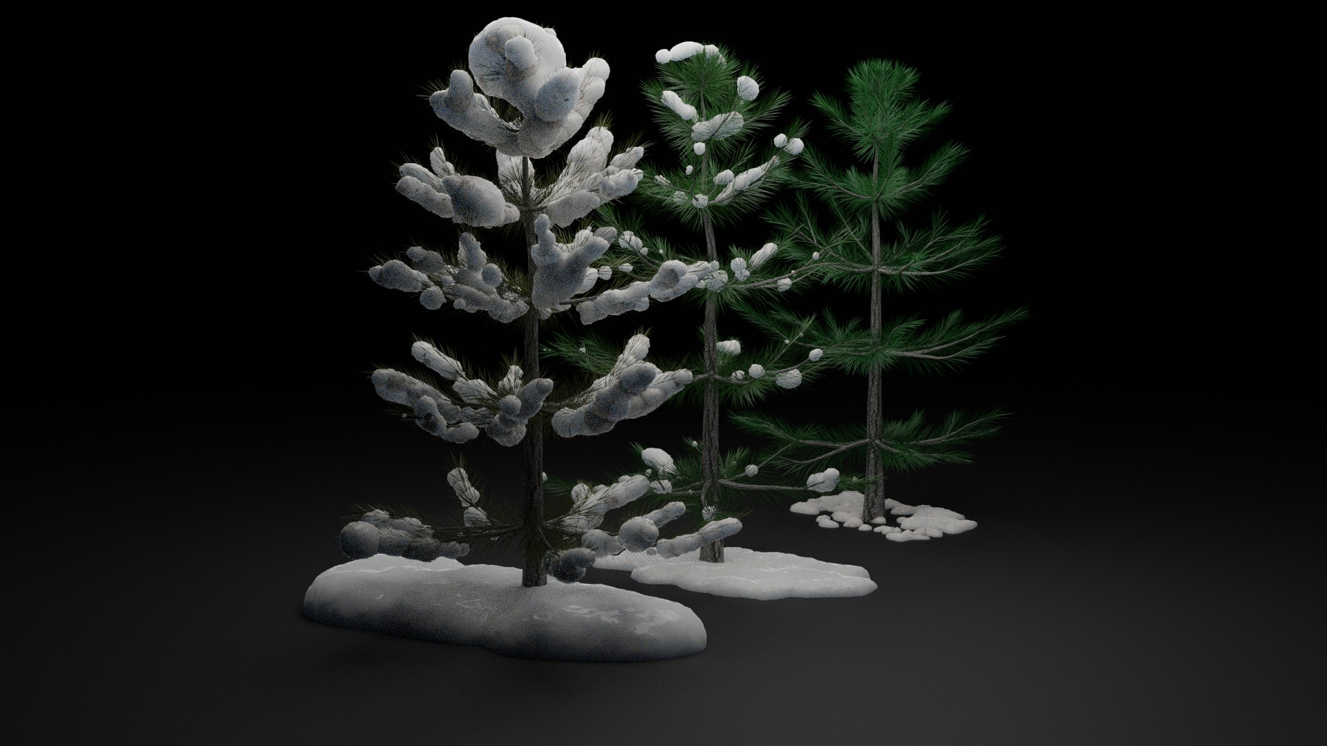 3D Pine Trees - TurboSquid 1637536