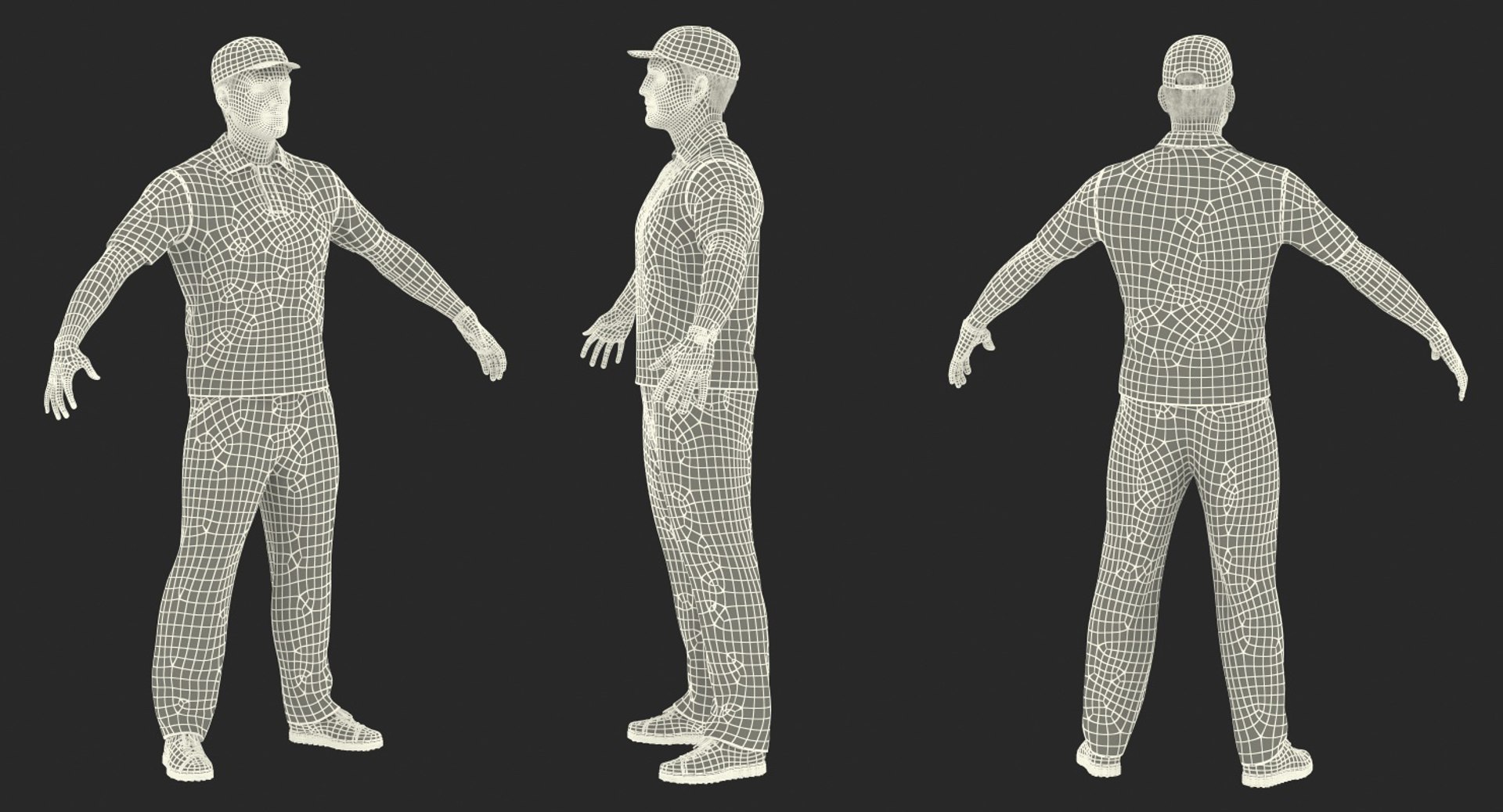 Golf player rigged 3D model - TurboSquid 1428108