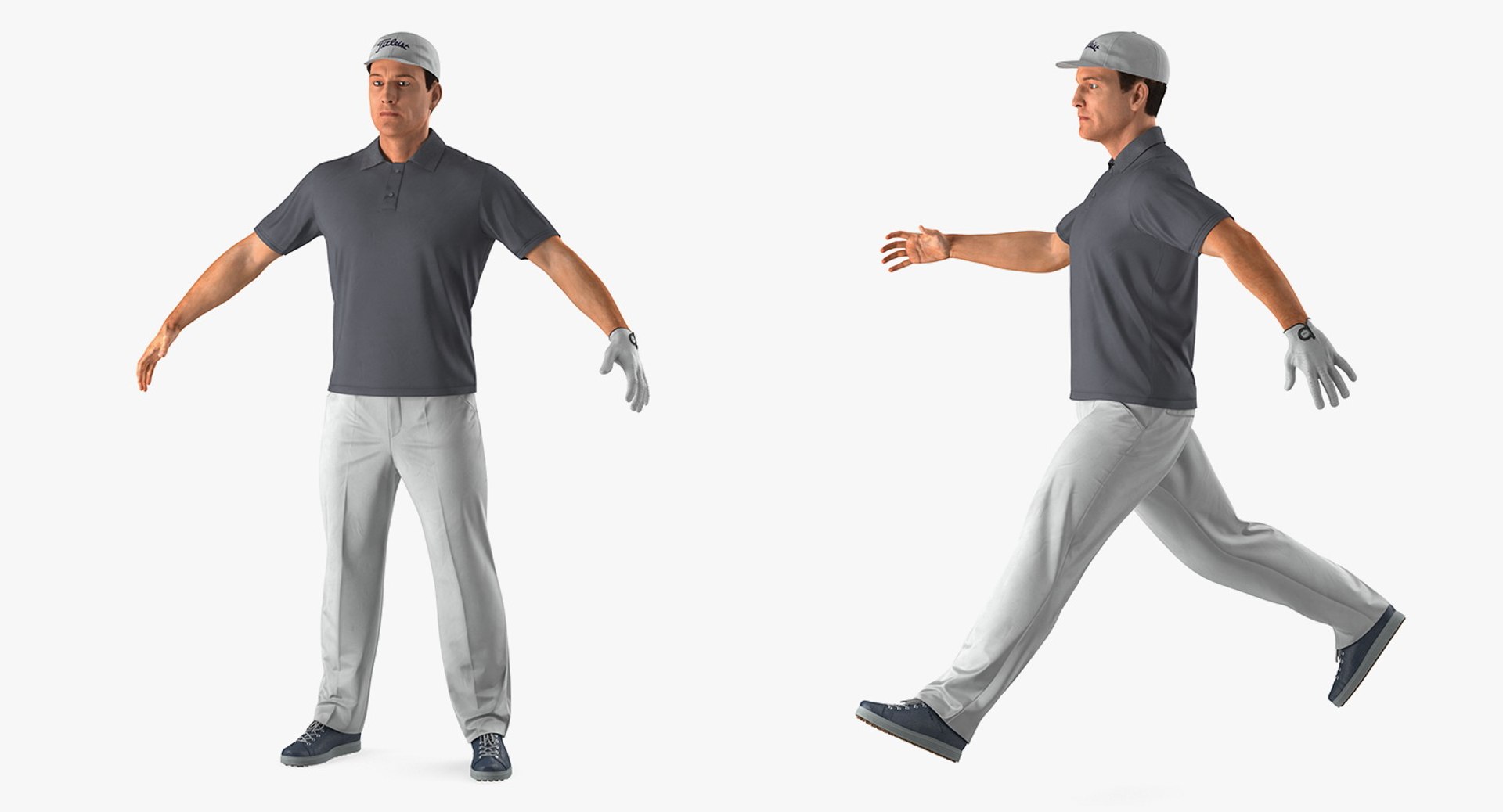 Golf player rigged 3D model - TurboSquid 1428108
