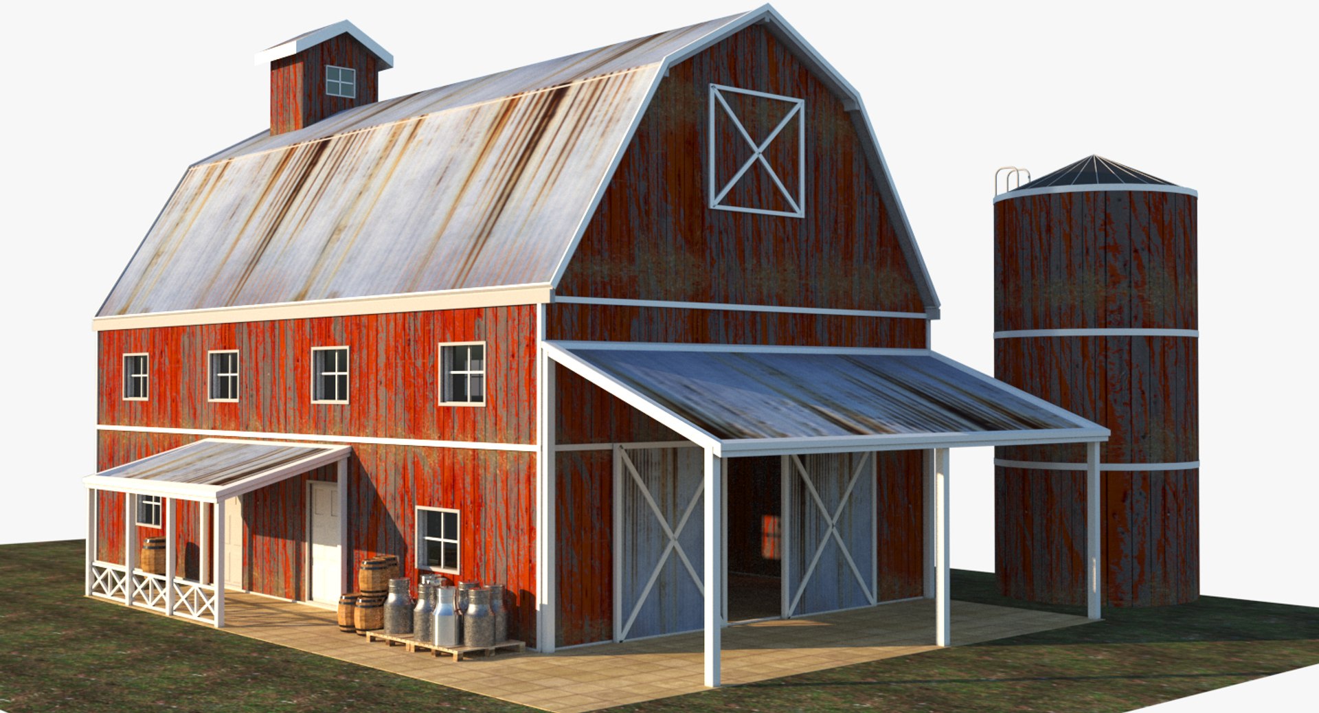 Old Red Barn 3D - TurboSquid 1290846