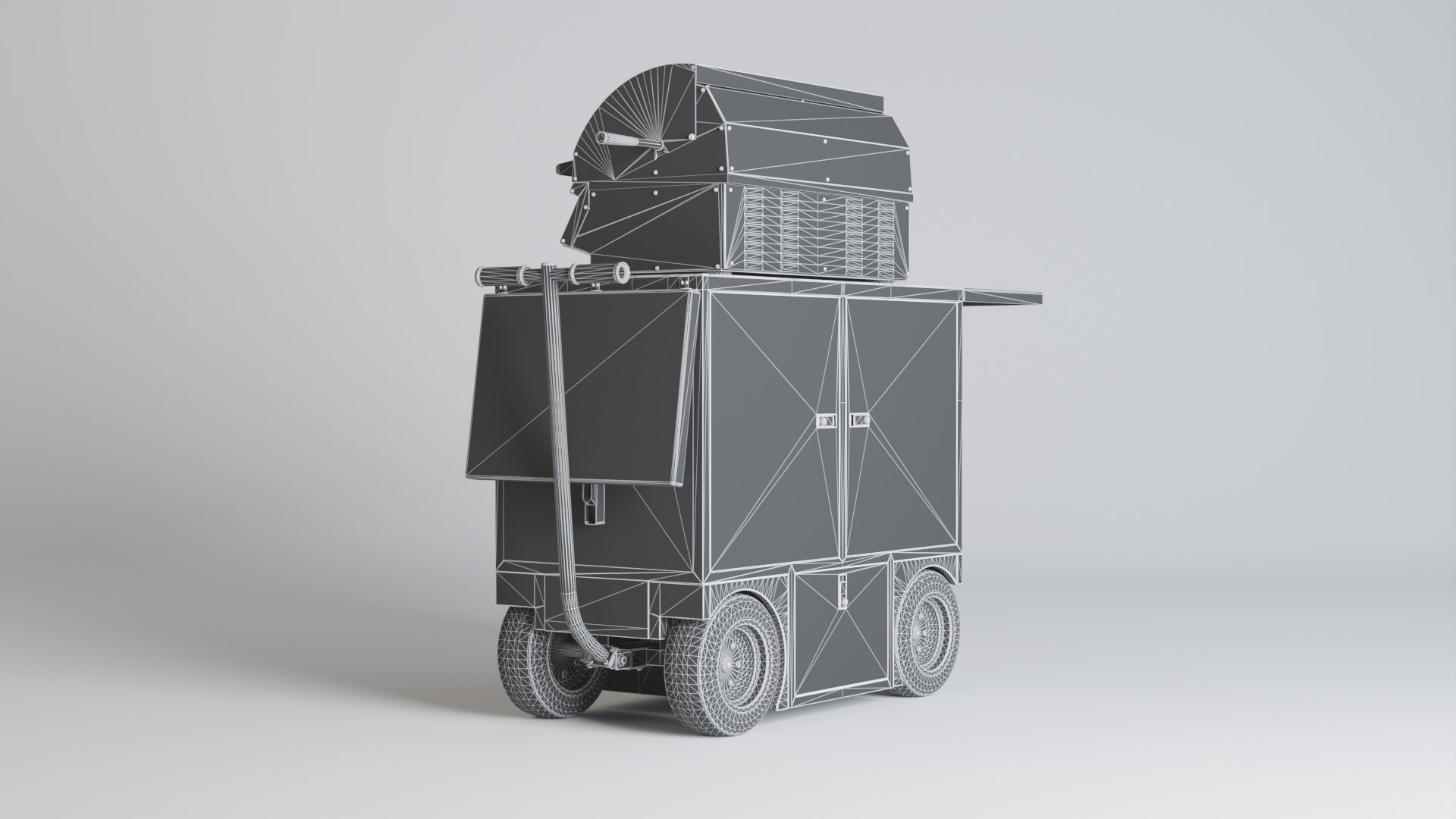 Pitlane Grill Cart PBR 3D Model - TurboSquid 1979163