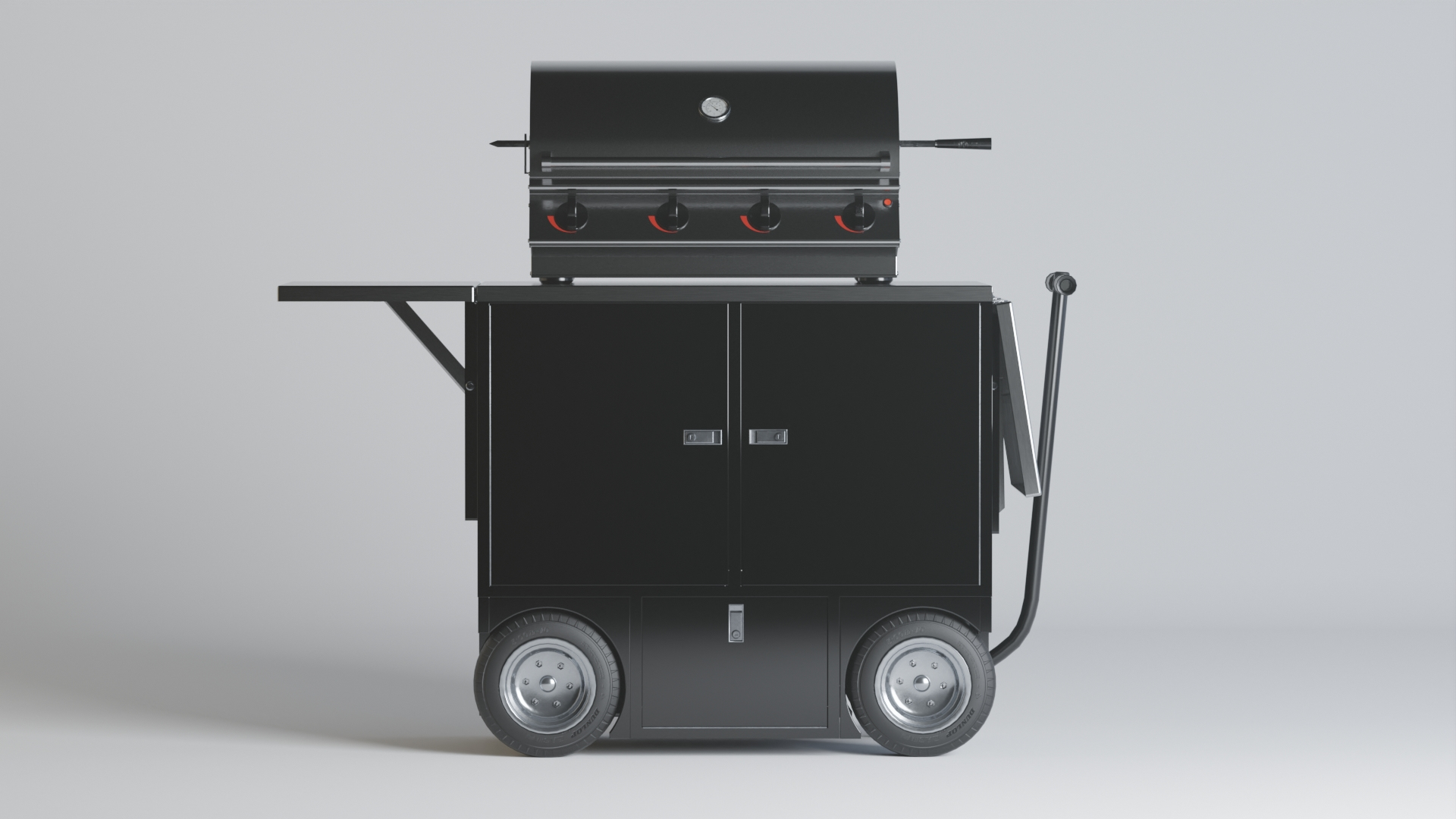 Pitlane Grill Cart PBR 3D Model - TurboSquid 1979163