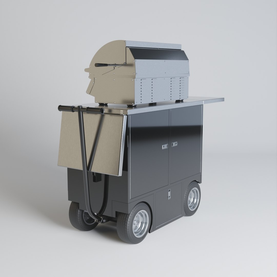 Pitlane Grill Cart PBR 3D Model - TurboSquid 1979163