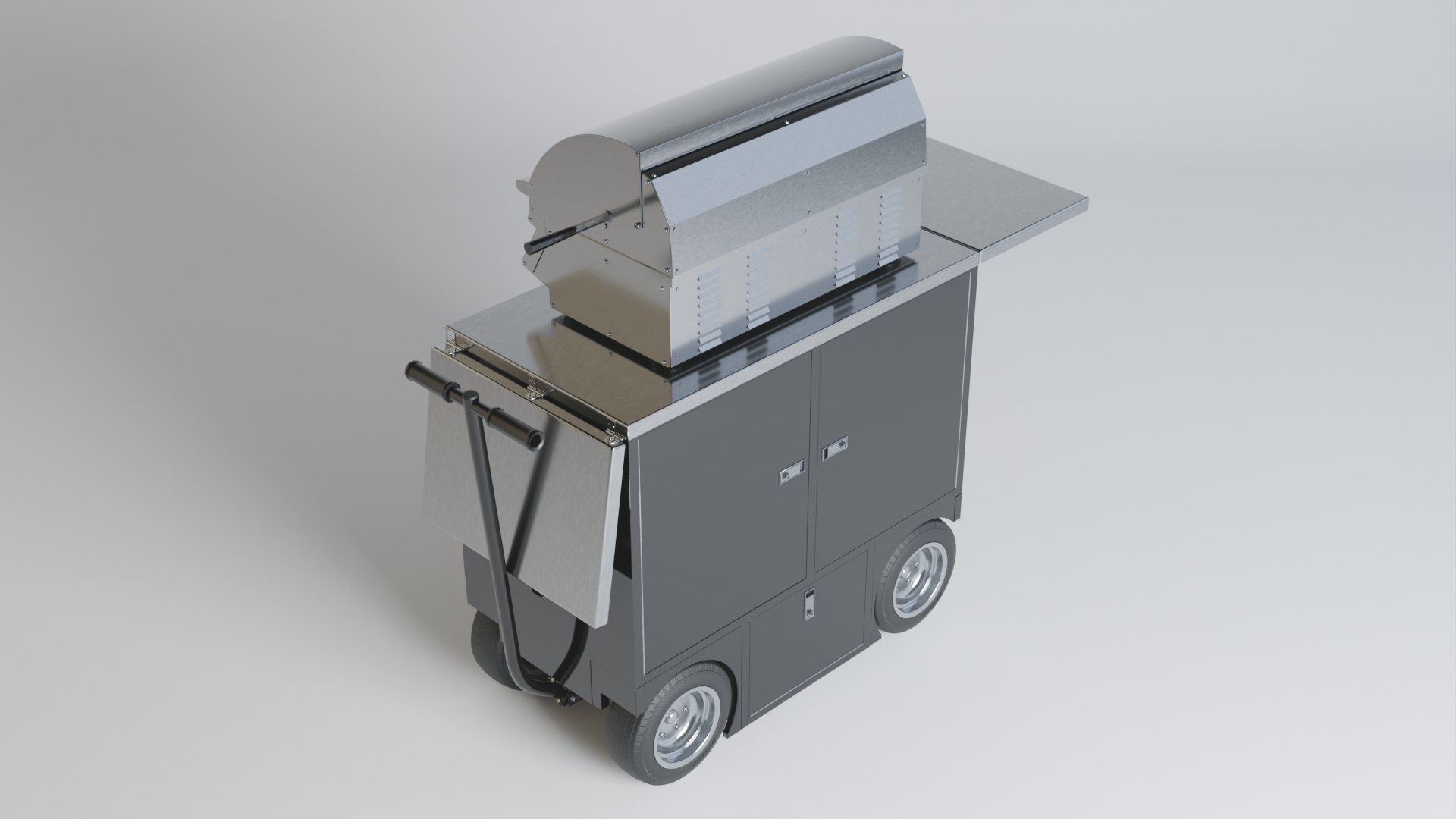 Pitlane Grill Cart PBR 3D Model - TurboSquid 1979163