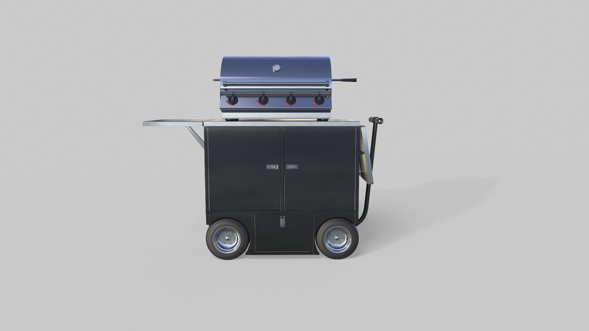Pitlane Grill Cart PBR 3D Model - TurboSquid 1979163