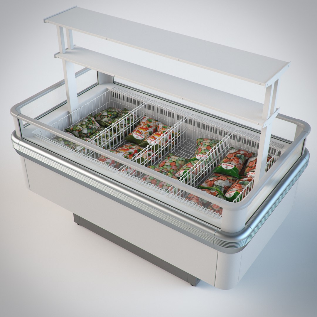 3d Model Fridges Grocery Product