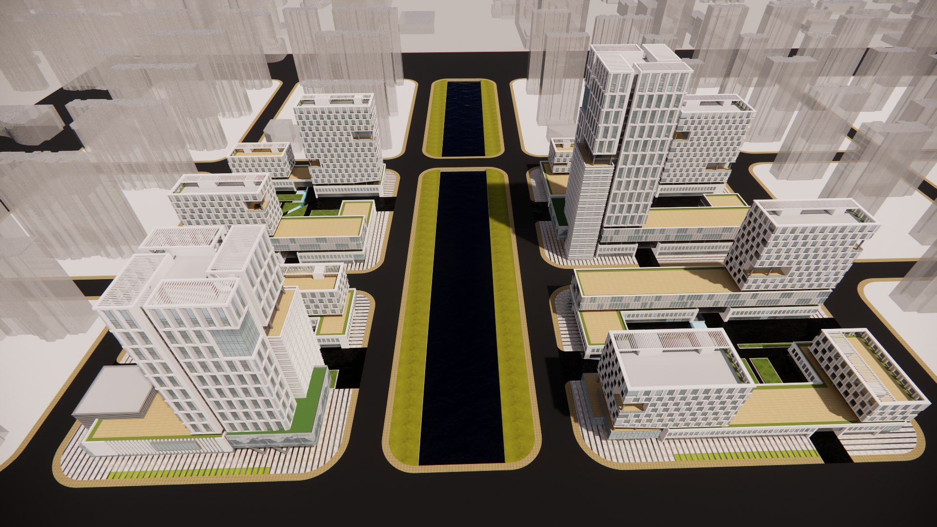 Modern City Block -A15 3D Model - TurboSquid 2380180
