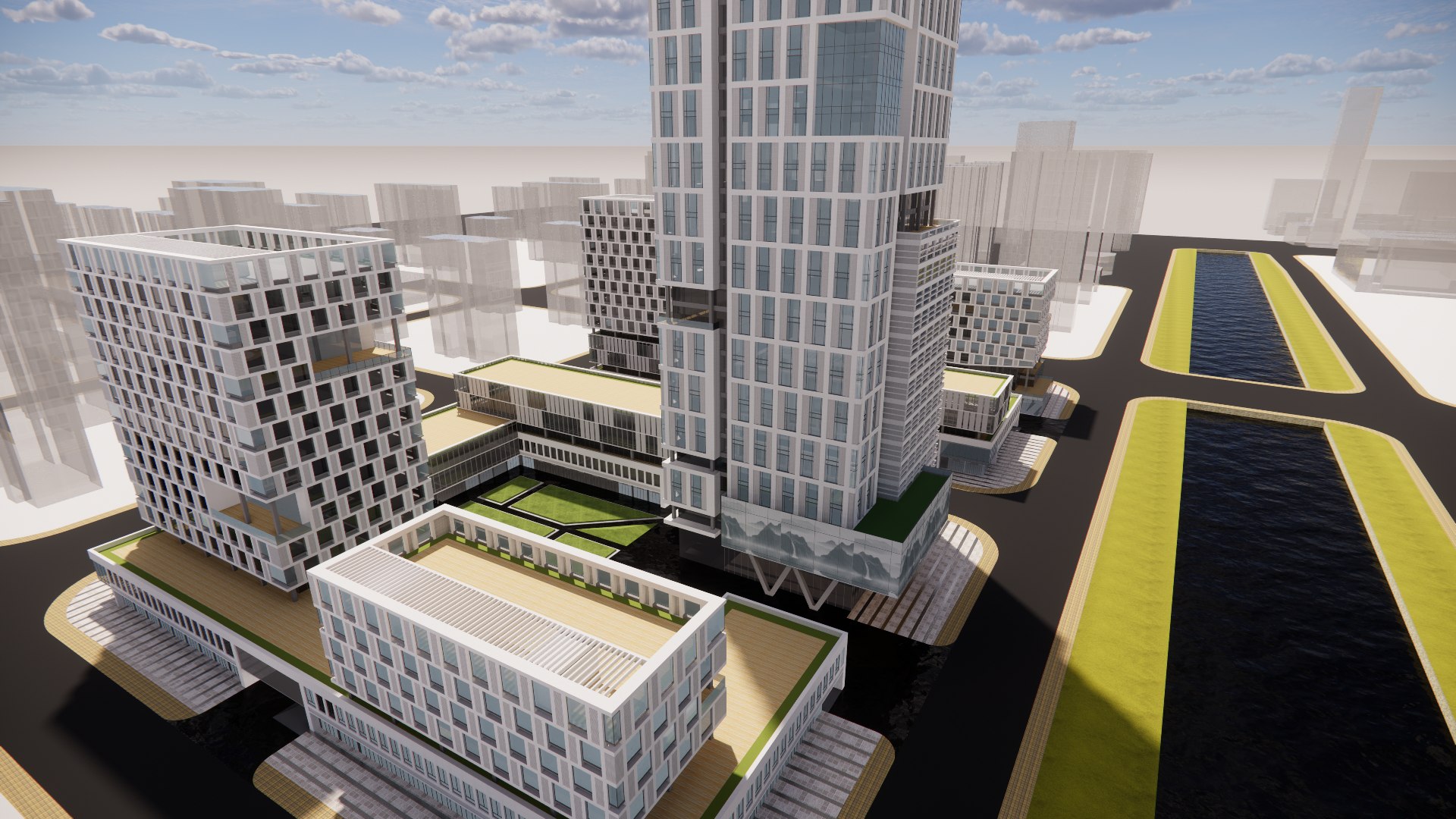 Modern City Block -A15 3D Model - TurboSquid 2380180