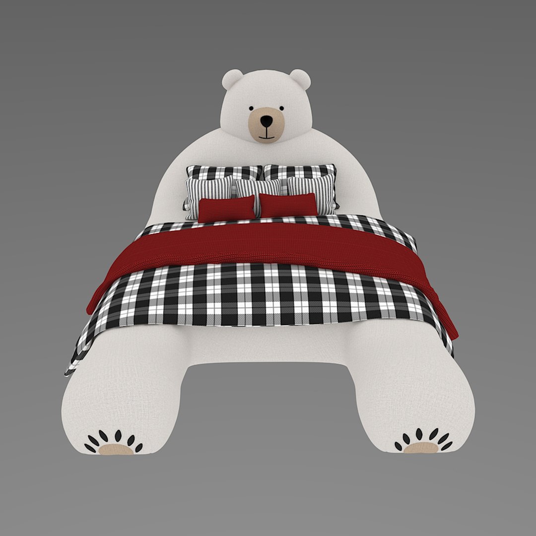 Teddy Bear Bed 3D model - TurboSquid 2174461
