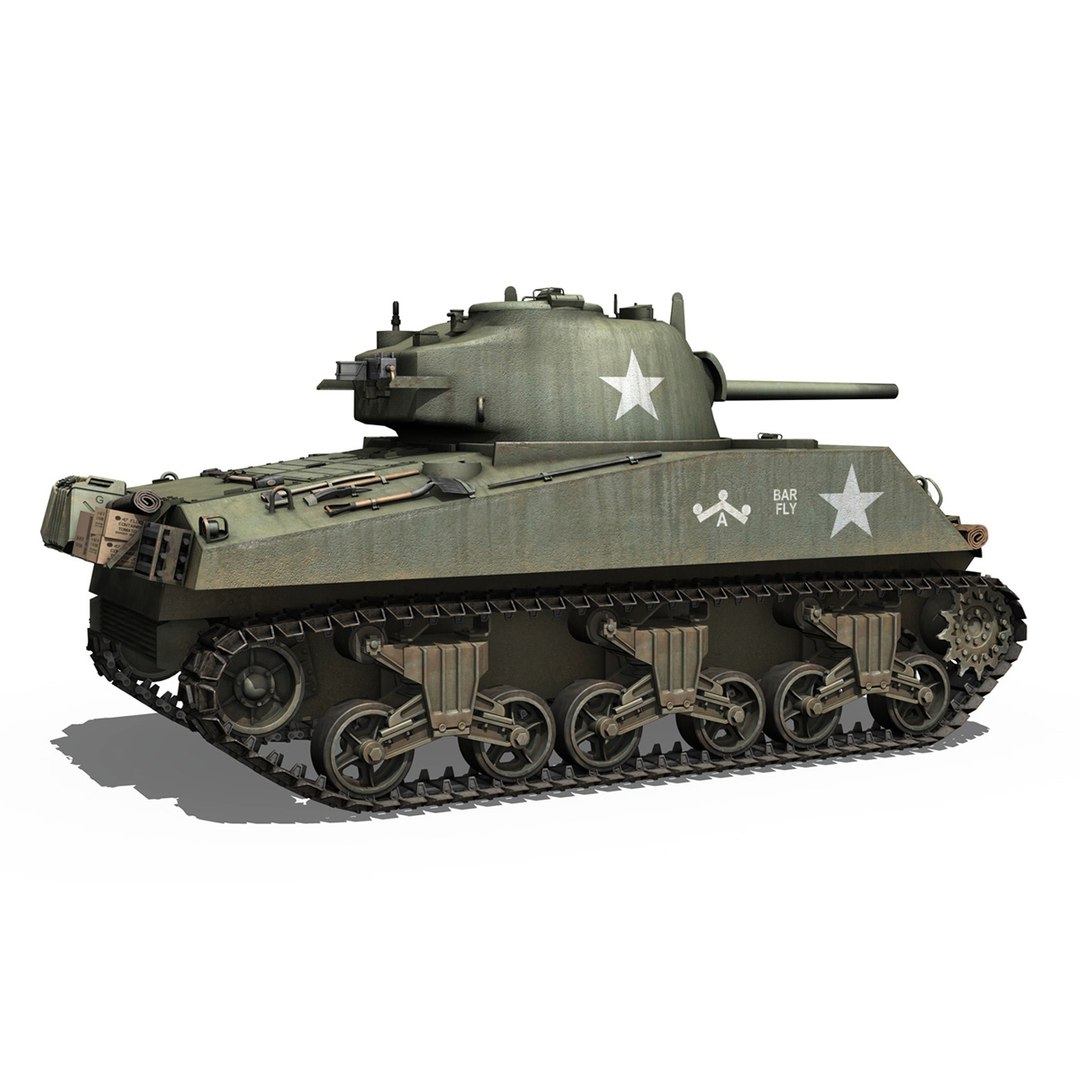 3d m4a3 sherman - m4 model
