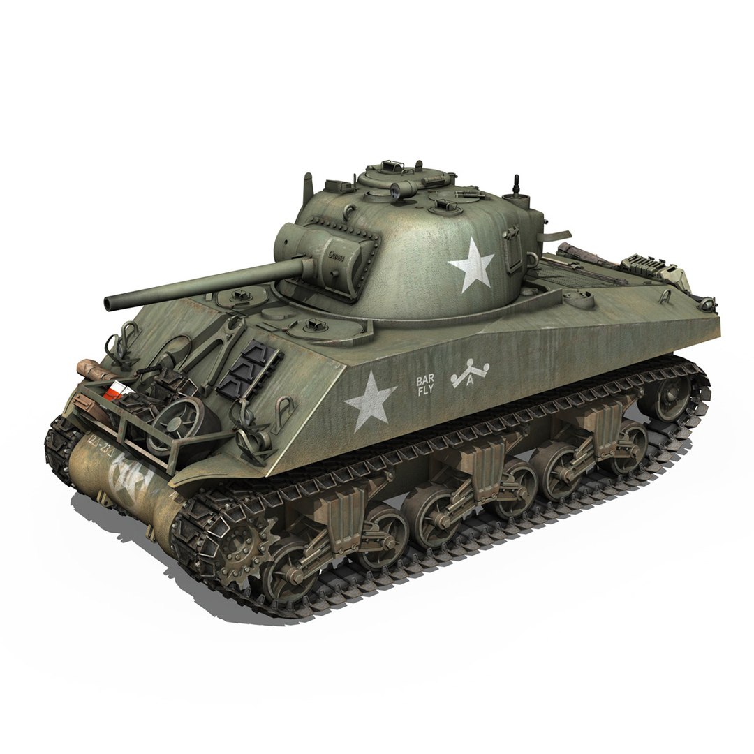 3d m4a3 sherman - m4 model