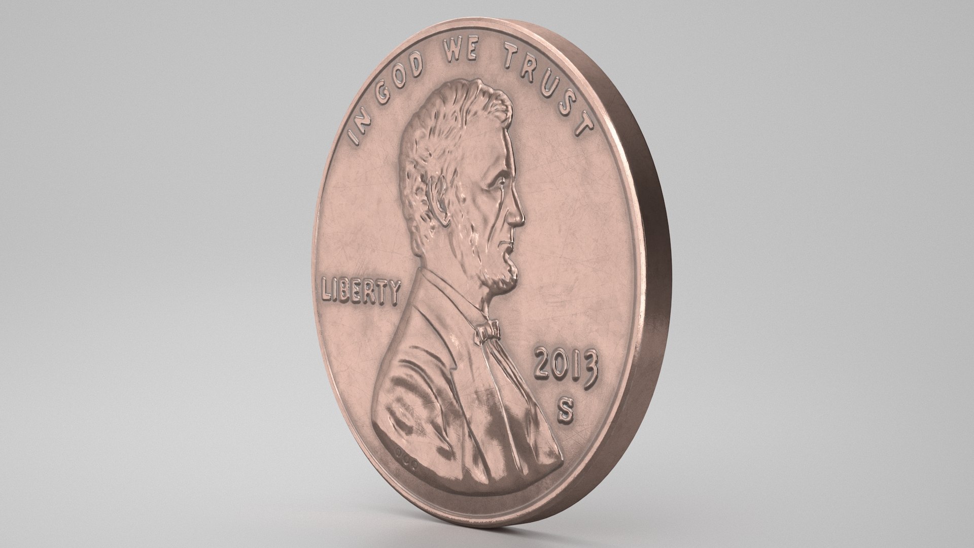 3D Penny Coin Pbr - TurboSquid 1700155