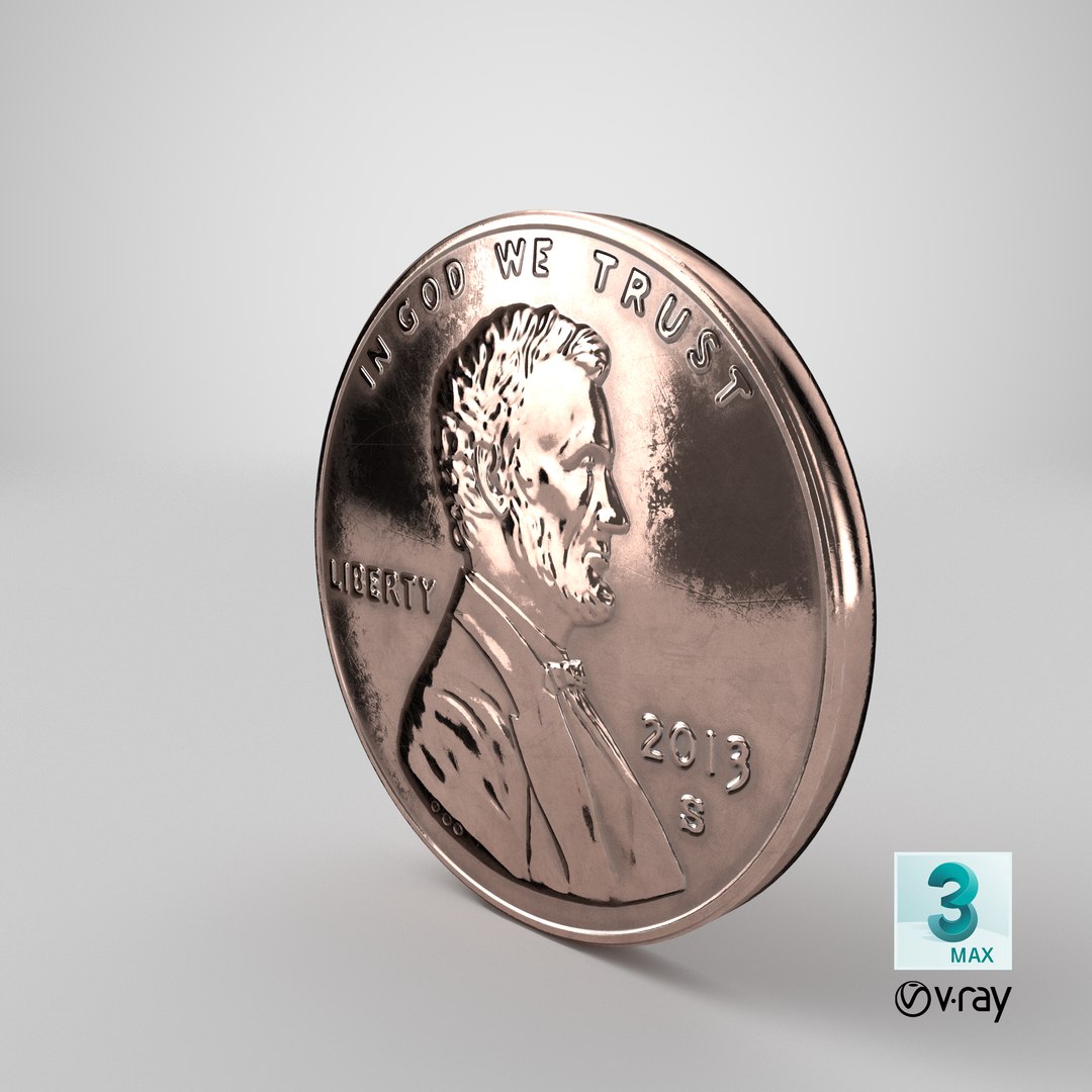 3D Penny Coin Pbr - TurboSquid 1700155