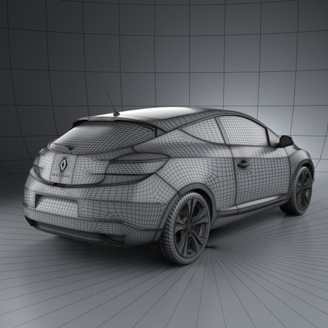 3d model renault megane coupe
