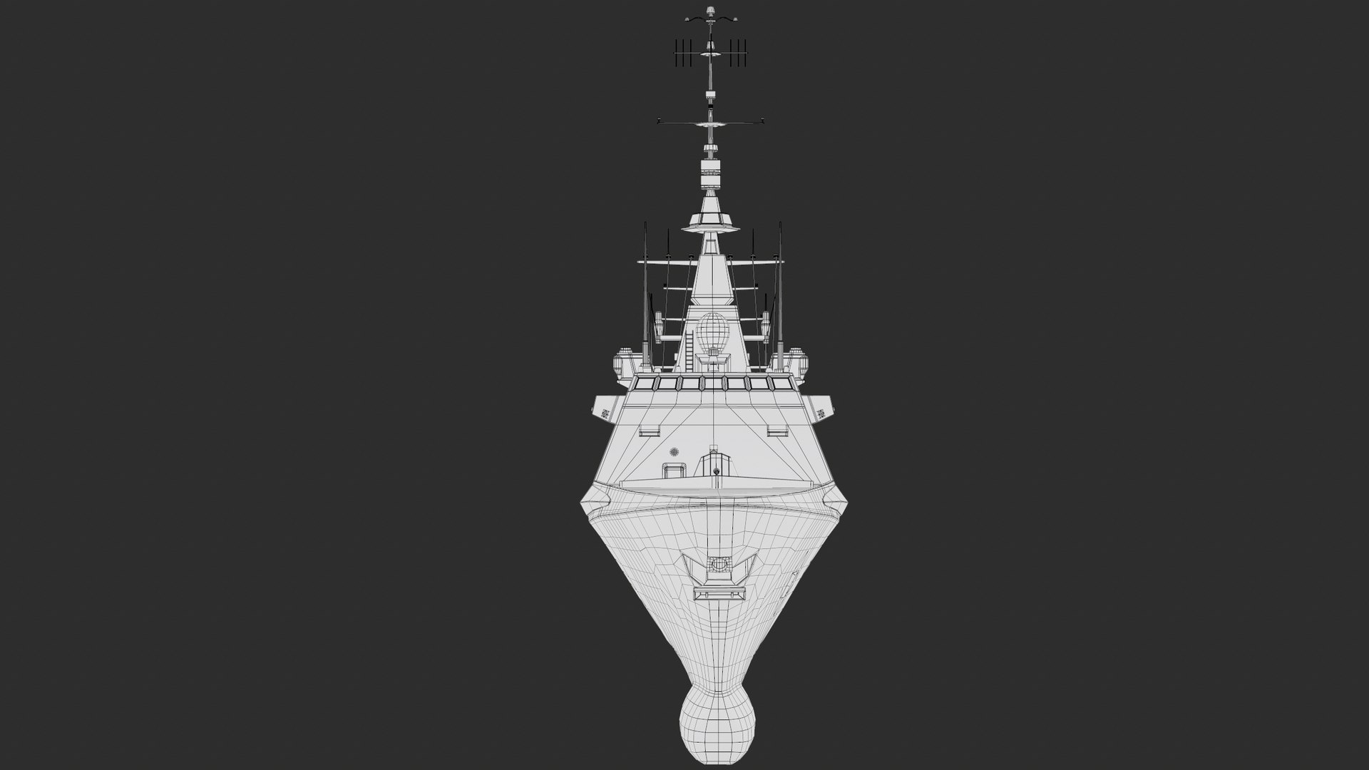 FREMM Modern French Frigate Warship Lowpoly PBR 3D model - TurboSquid ...