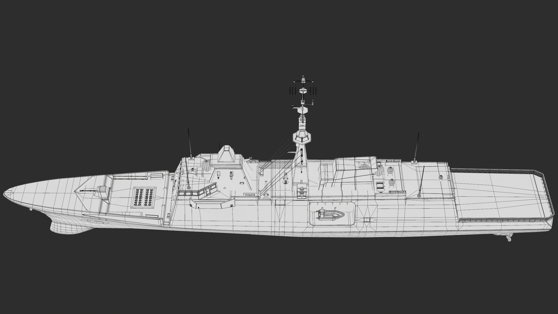 FREMM Modern French Frigate Warship Lowpoly PBR 3D model - TurboSquid ...