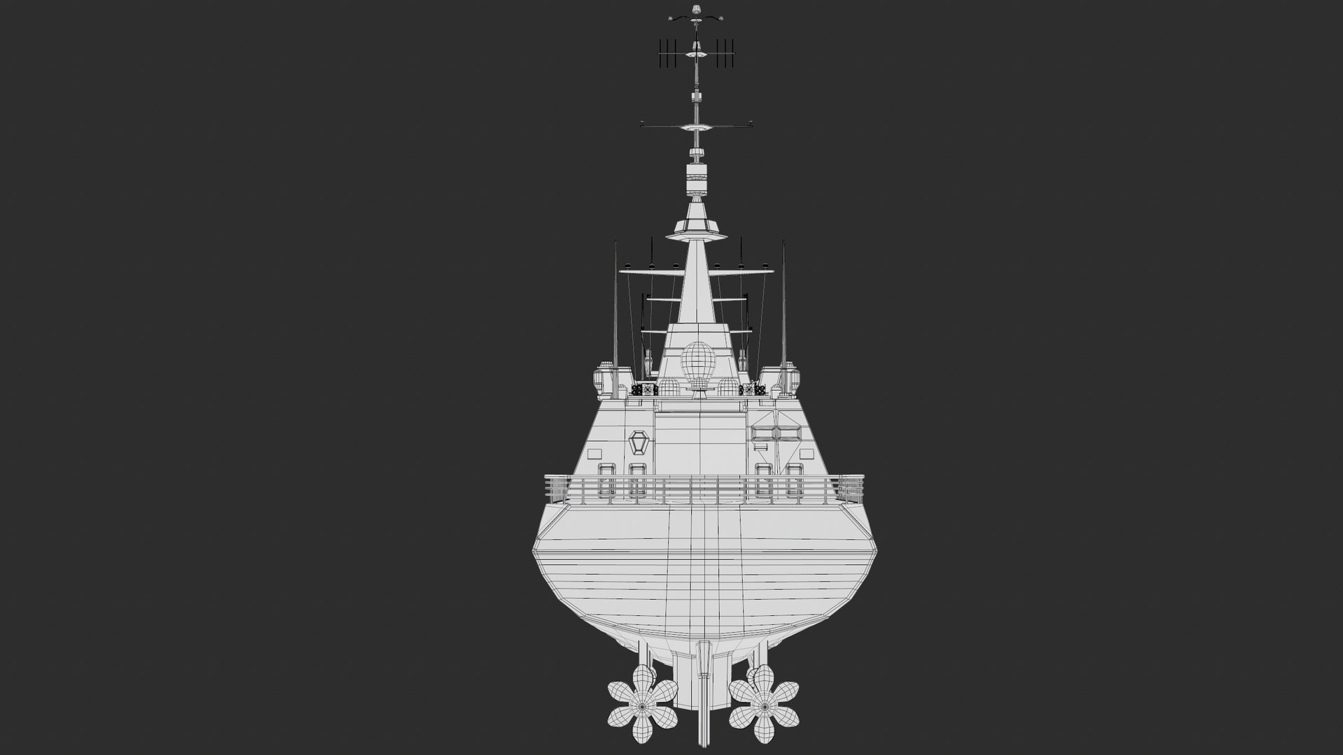 FREMM Modern French Frigate Warship Lowpoly PBR 3D model - TurboSquid ...