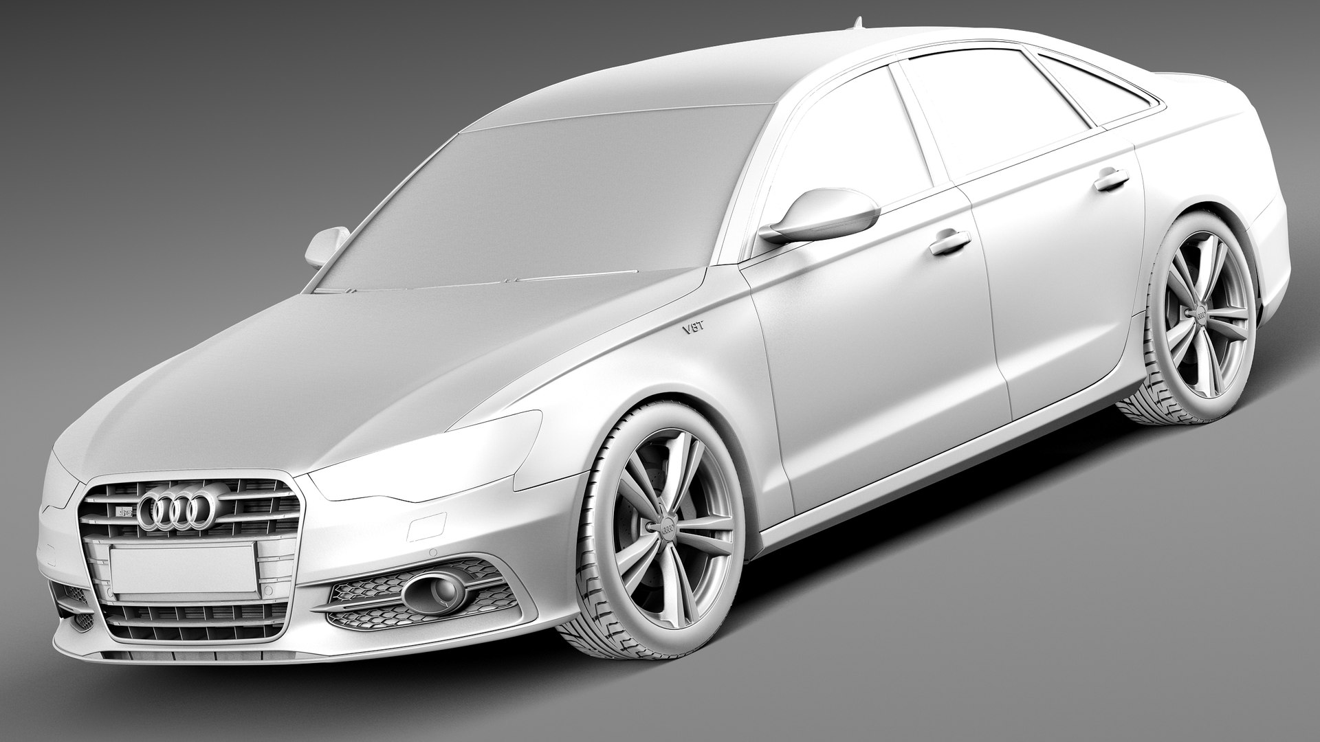 3d Model Of Audi S6 2013 Sedan