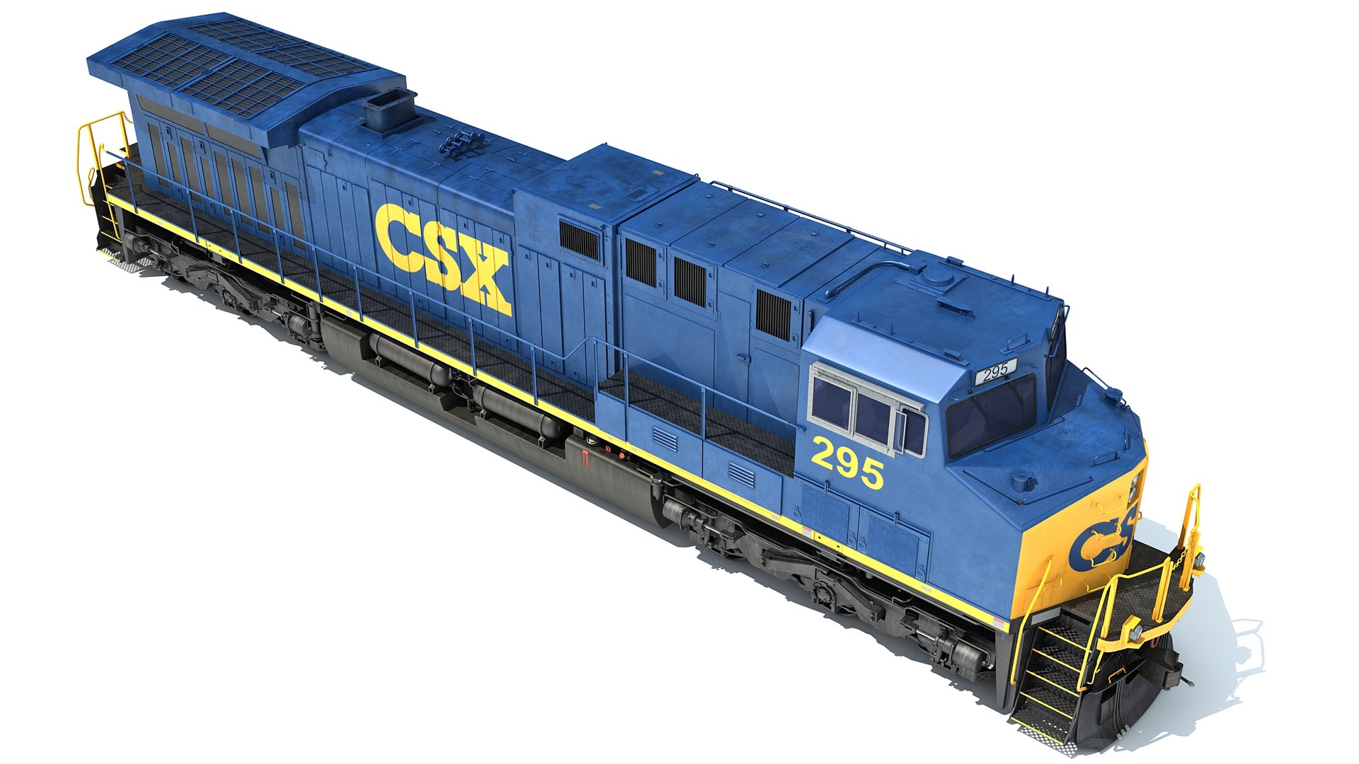 3D Locomotive Csx - TurboSquid 1543142