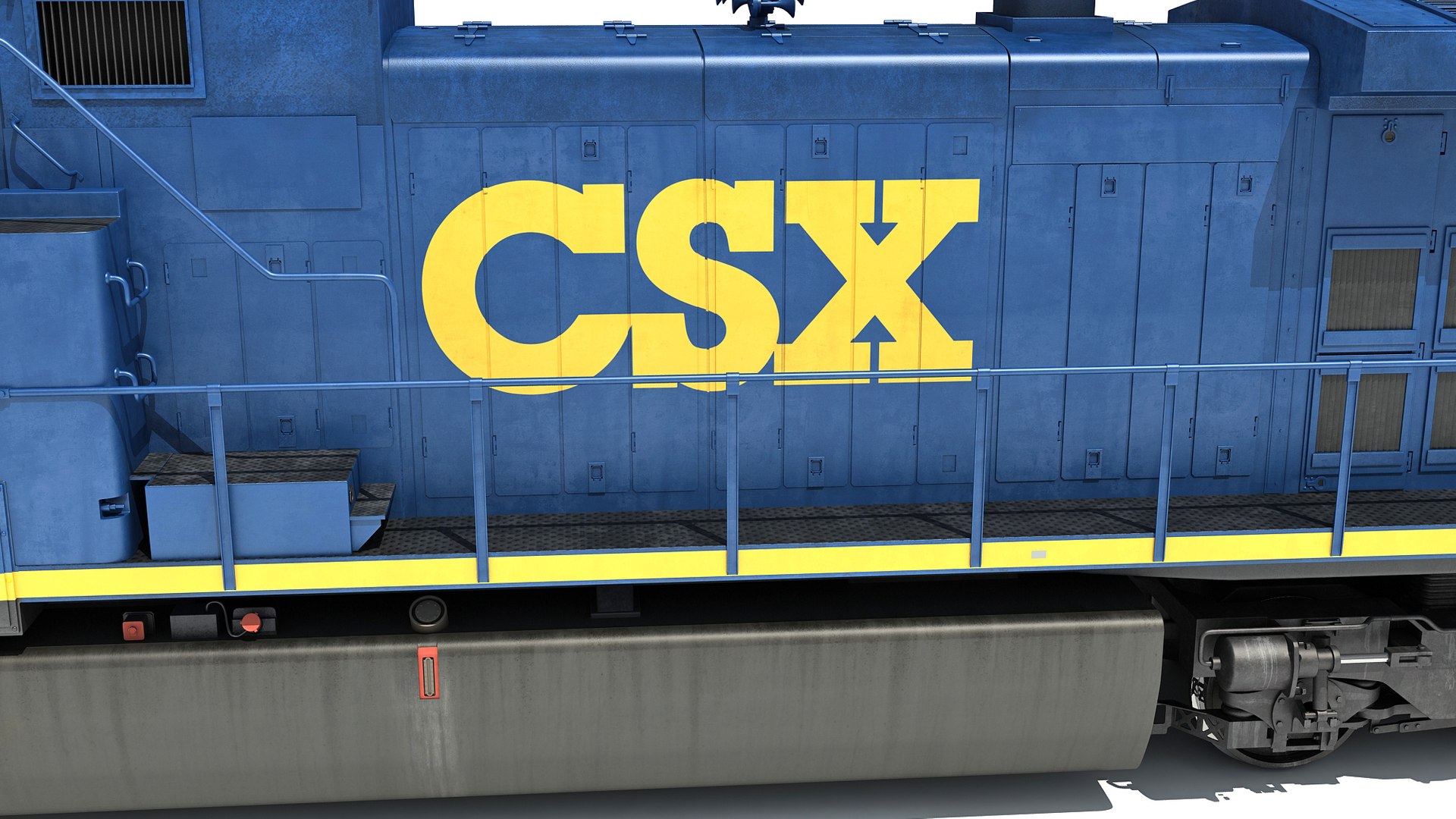 3D Locomotive Csx - TurboSquid 1543142