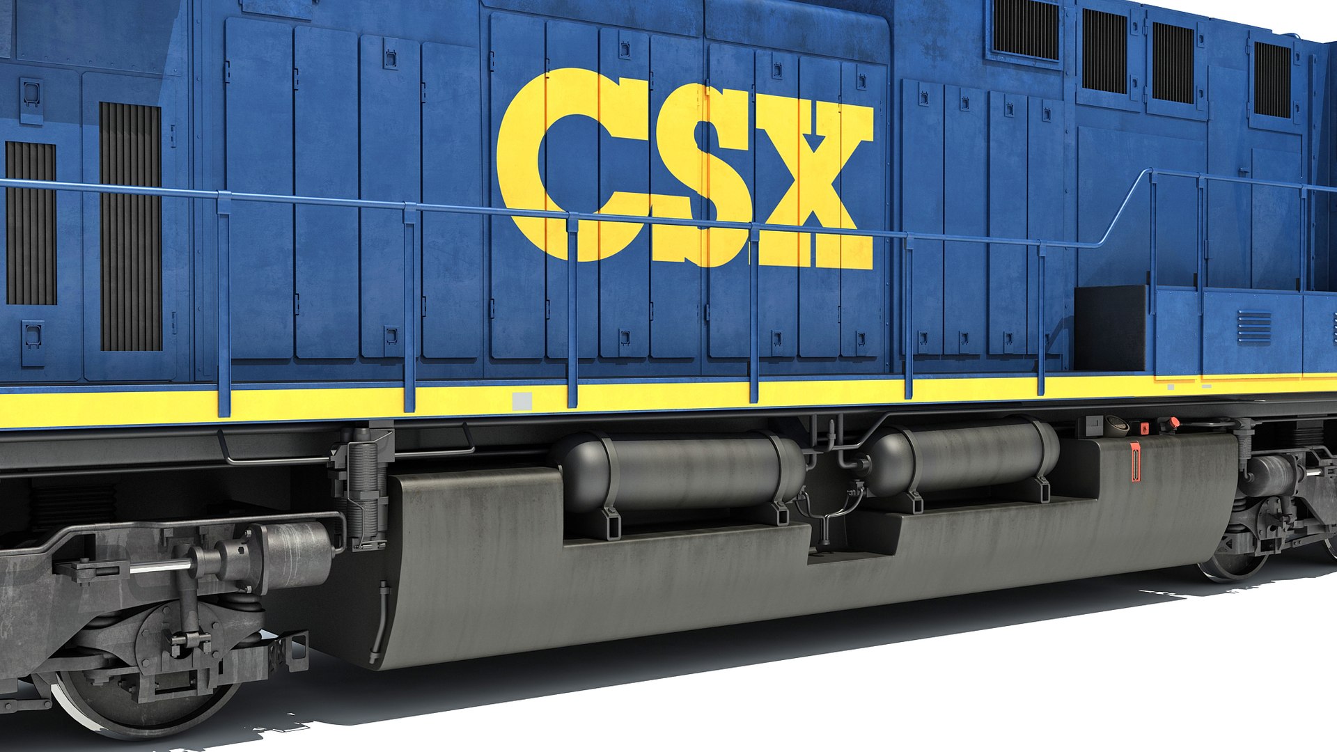 3D Locomotive Csx - TurboSquid 1543142