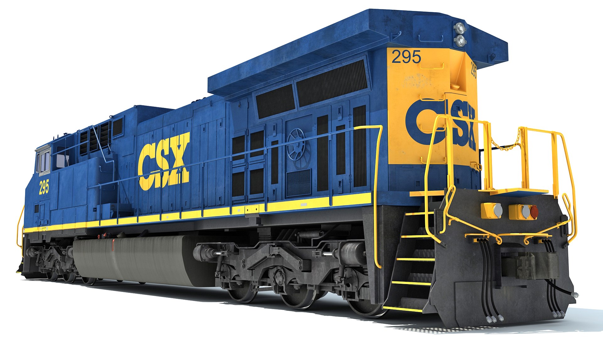 3D Locomotive Csx - TurboSquid 1543142