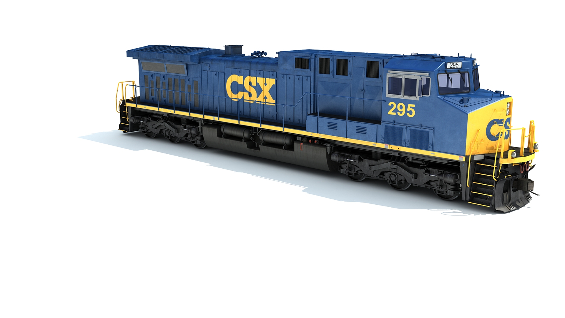 3D Locomotive Csx - TurboSquid 1543142