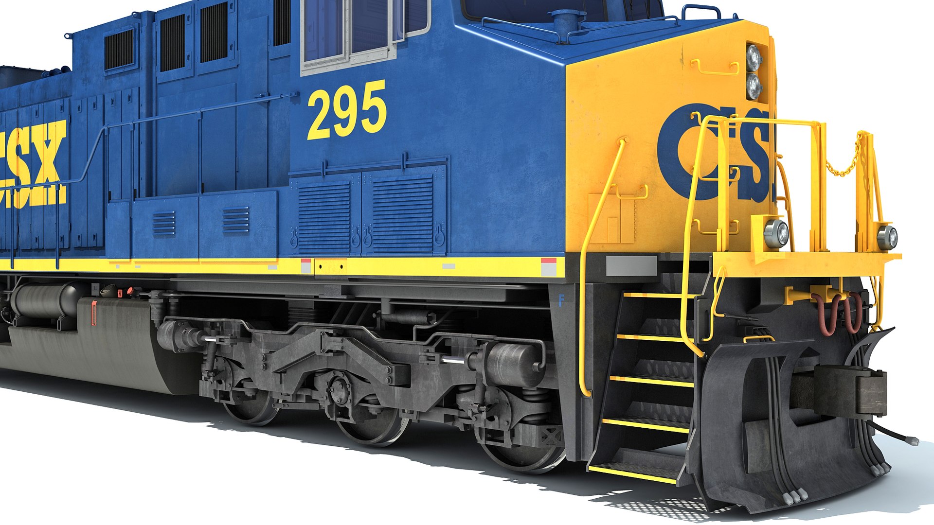 3D Locomotive Csx - TurboSquid 1543142