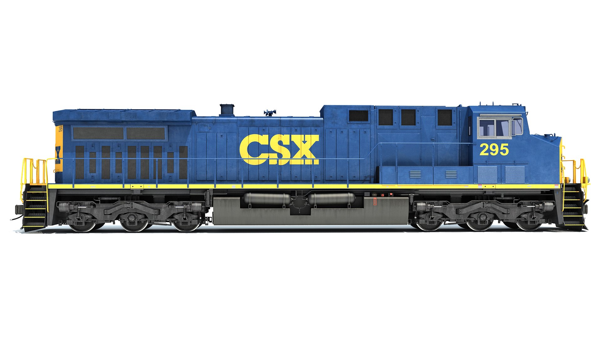 3D Locomotive Csx - TurboSquid 1543142