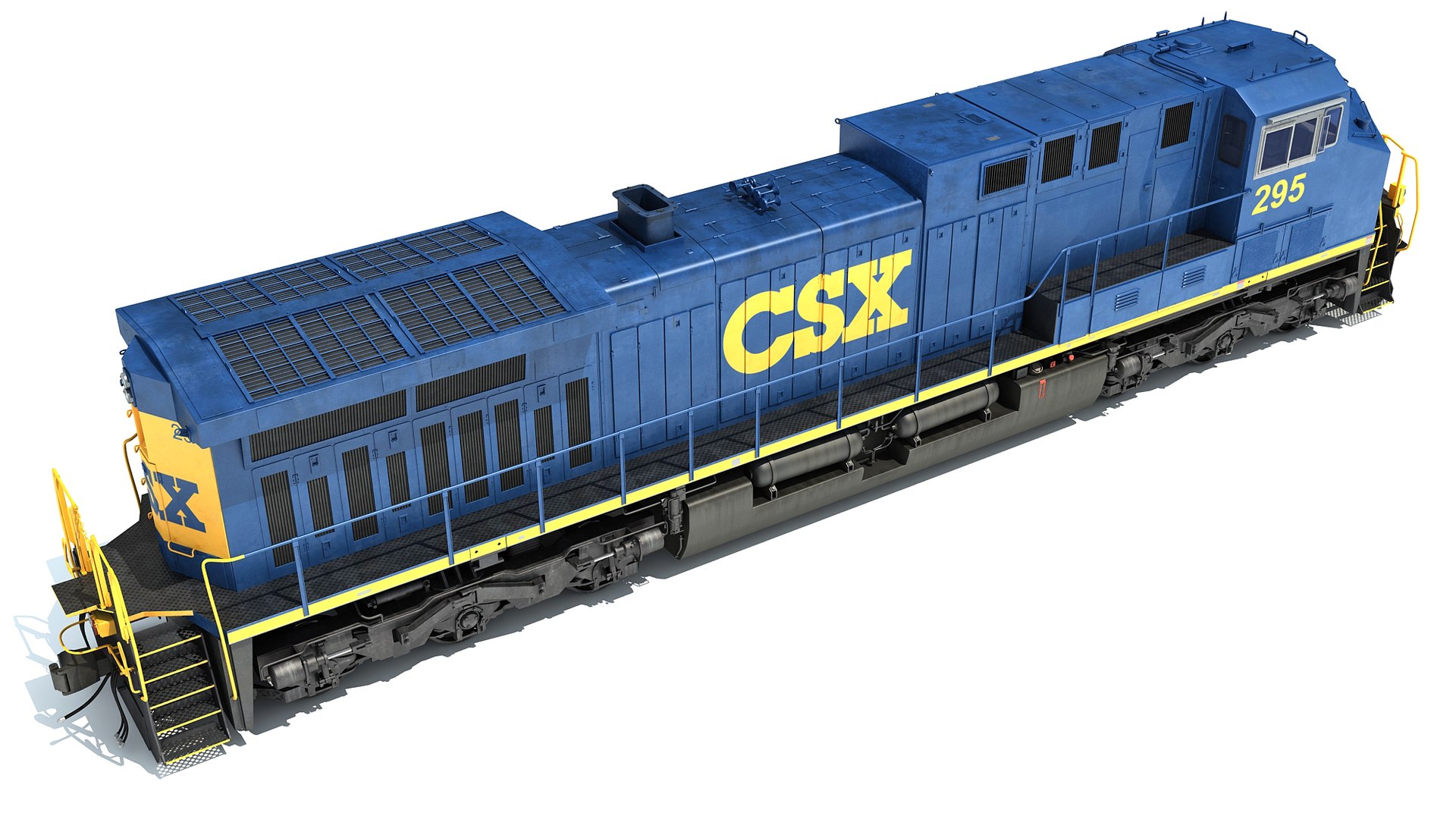 3D Locomotive Csx - TurboSquid 1543142
