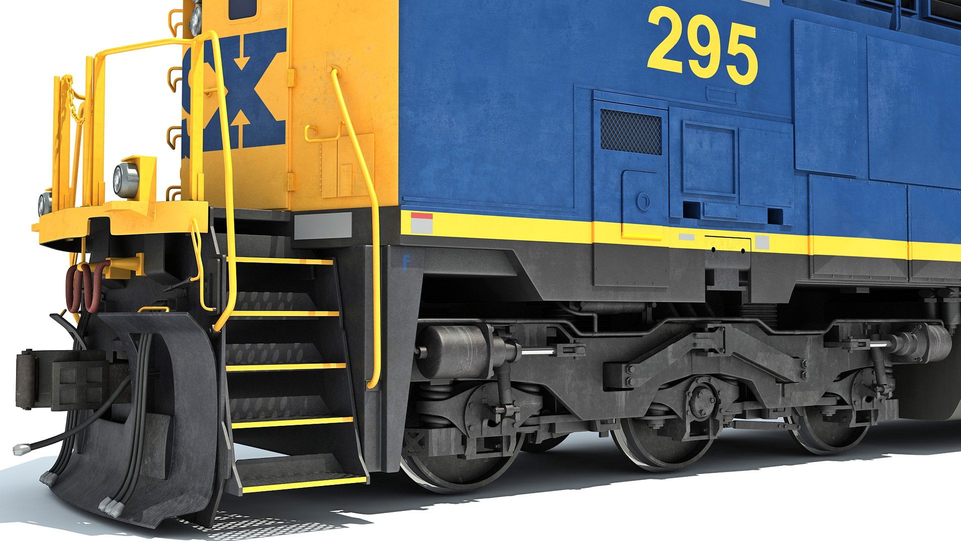 3D Locomotive Csx - TurboSquid 1543142