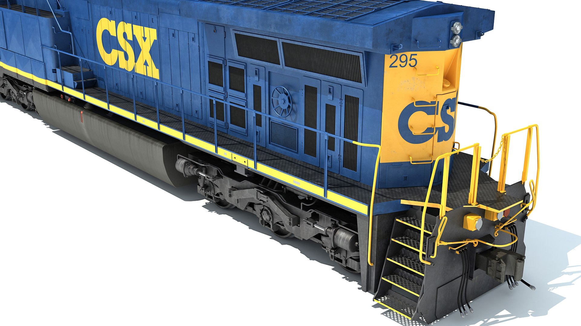3D Locomotive Csx - TurboSquid 1543142