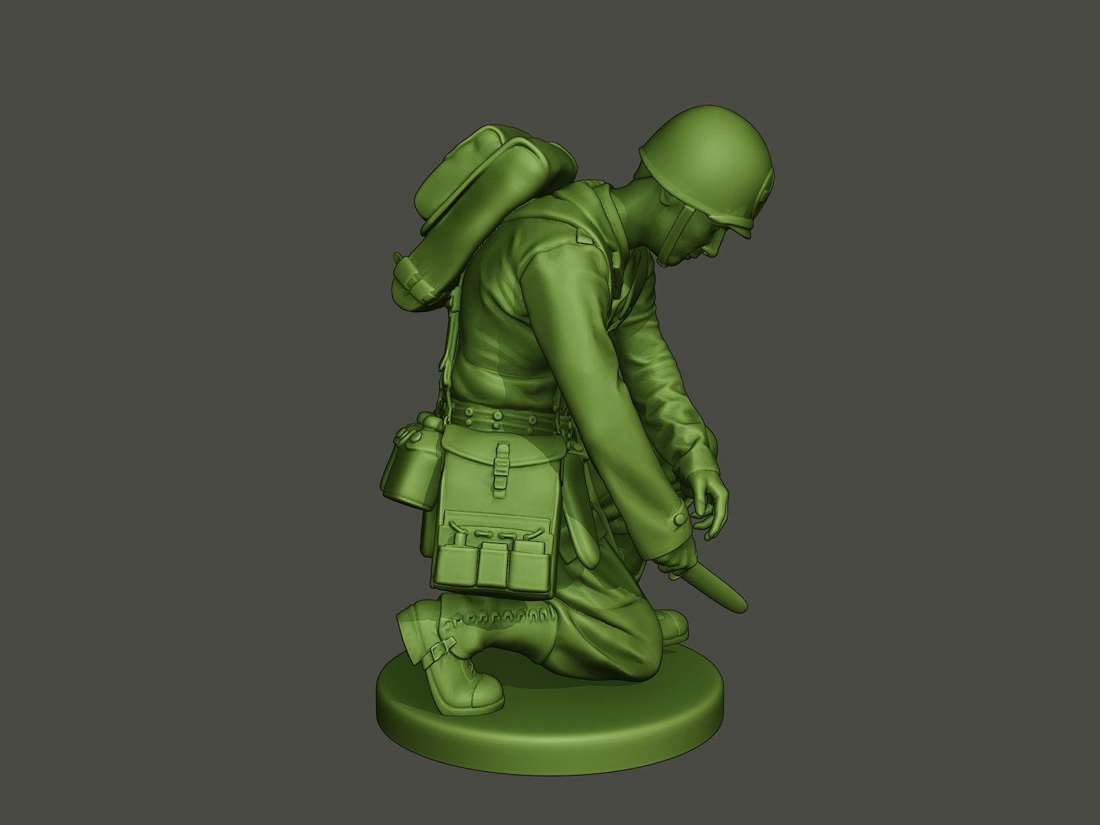 3D american soldier ww2 cutting - TurboSquid 1586910