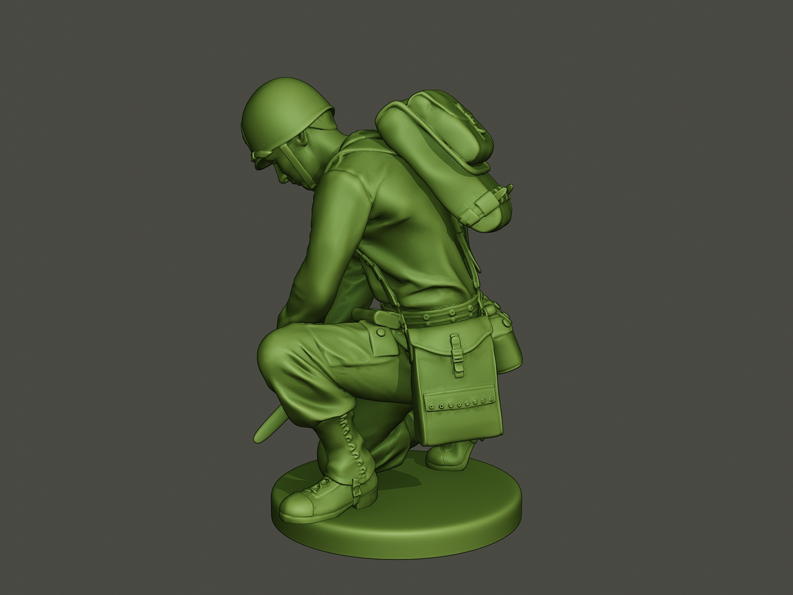 3D american soldier ww2 cutting - TurboSquid 1586910