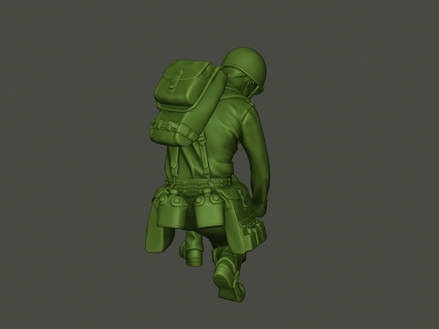 3D american soldier ww2 cutting - TurboSquid 1586910