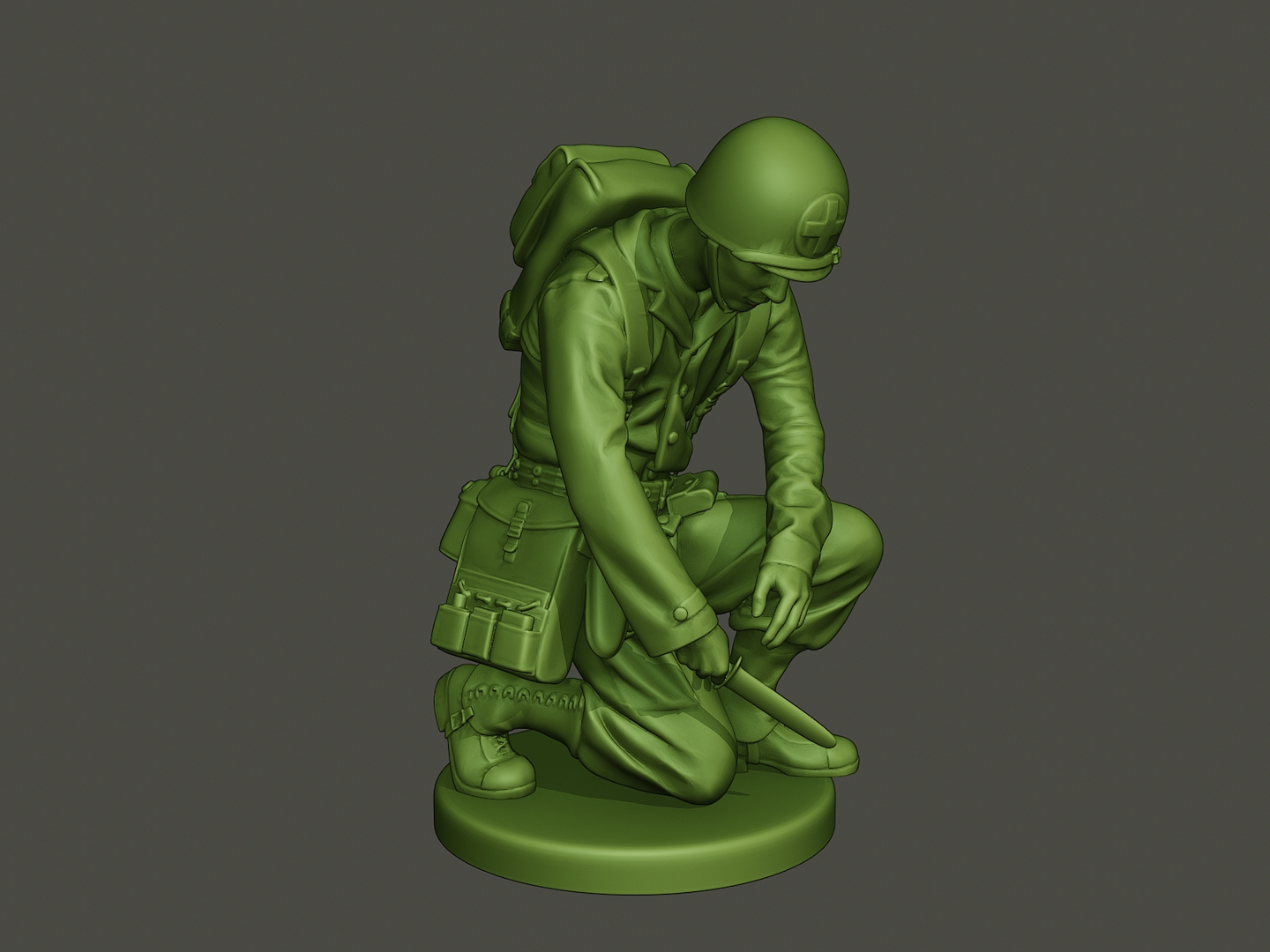 3D american soldier ww2 cutting - TurboSquid 1586910