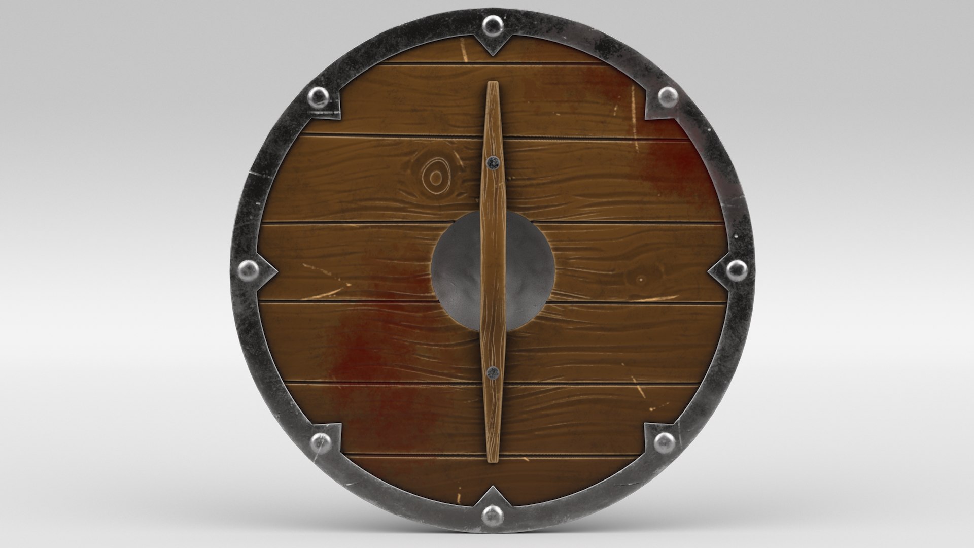 3D Model Blood-covered Shield - TurboSquid 1738140