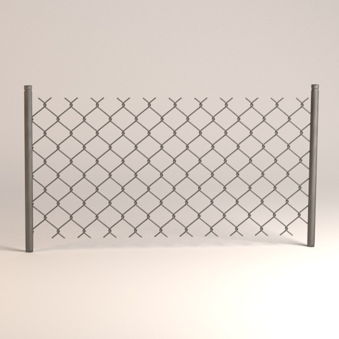 Chain Fence 3d Model