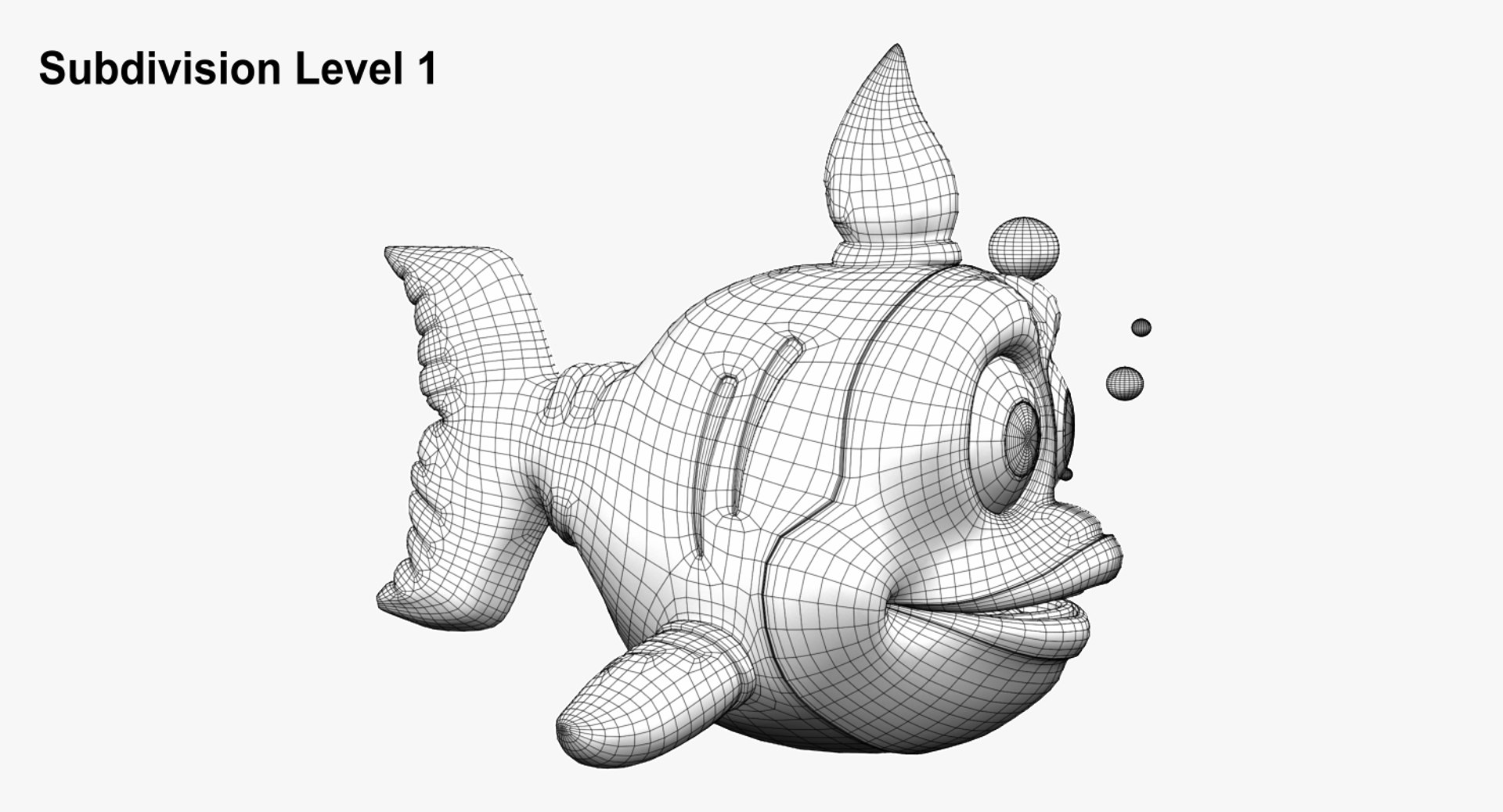 3d golden fish model