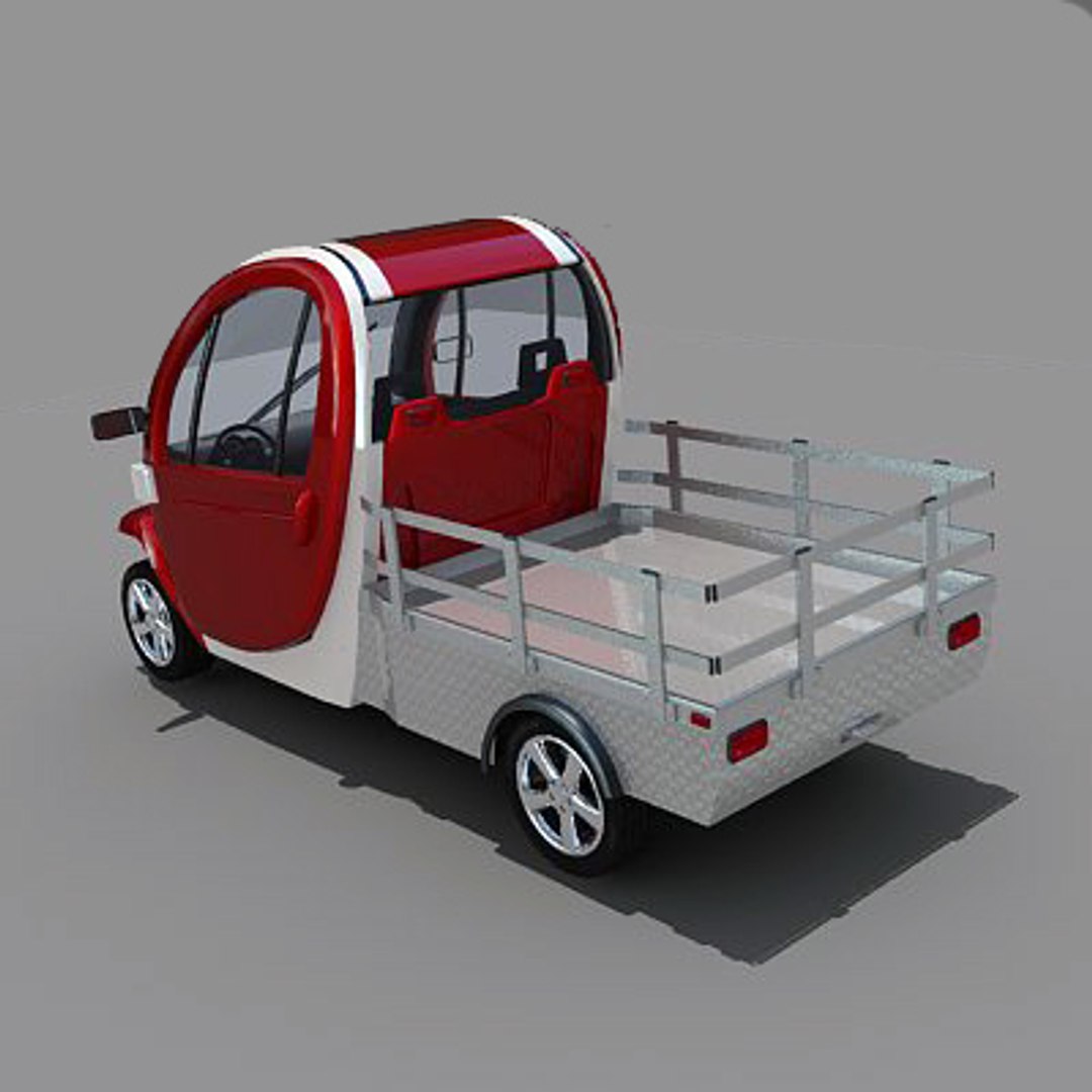 Battery-electric Vehicle Gem Car 3d Model