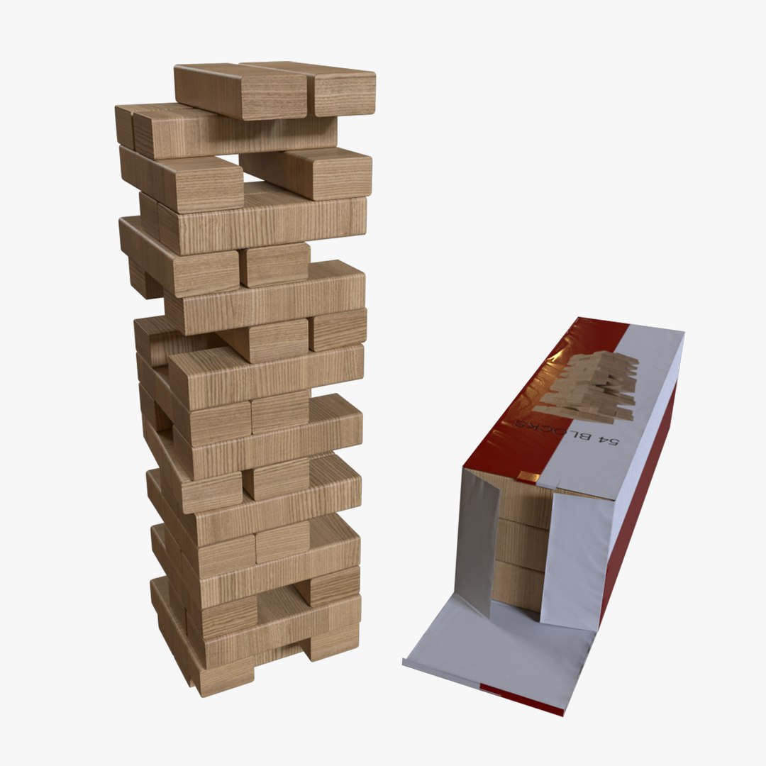 Jenga model - TurboSquid 1718232