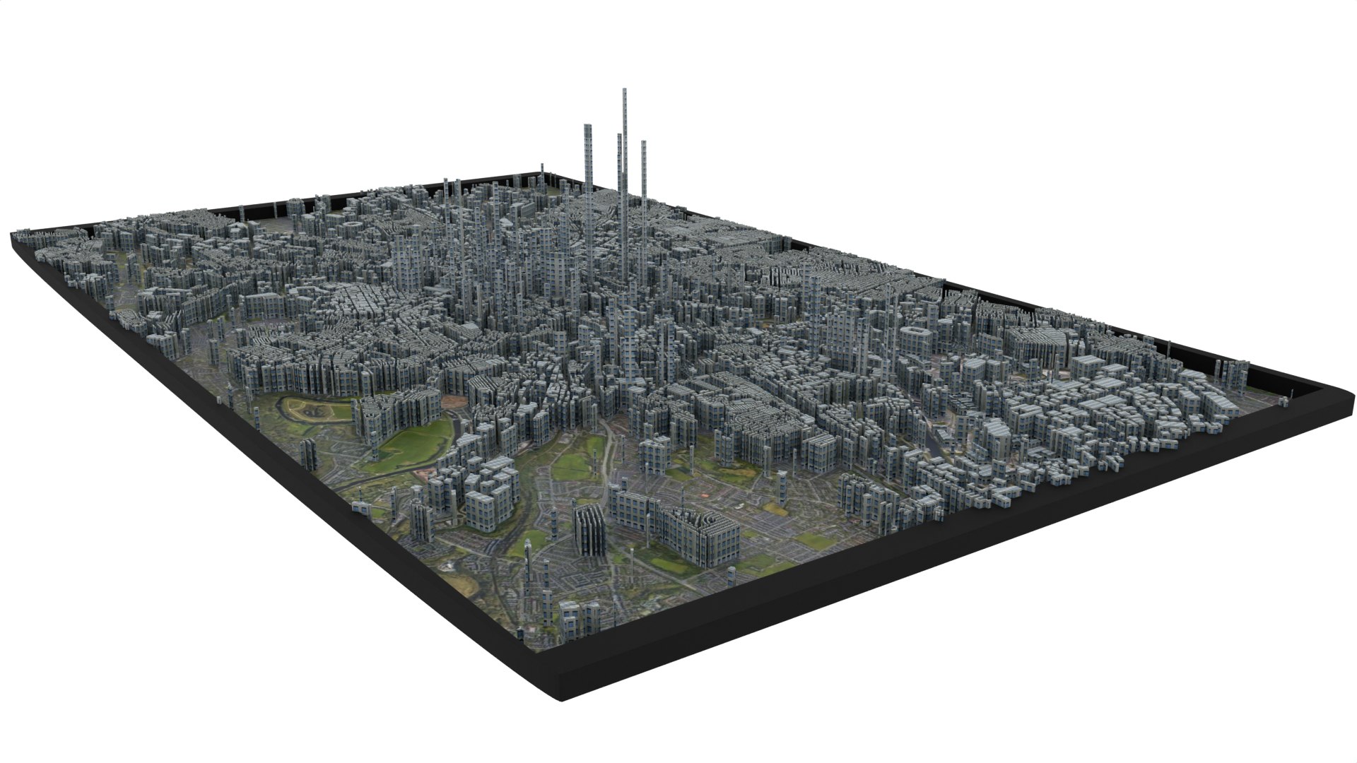 3D Model City Of Manchester - TurboSquid 2035358