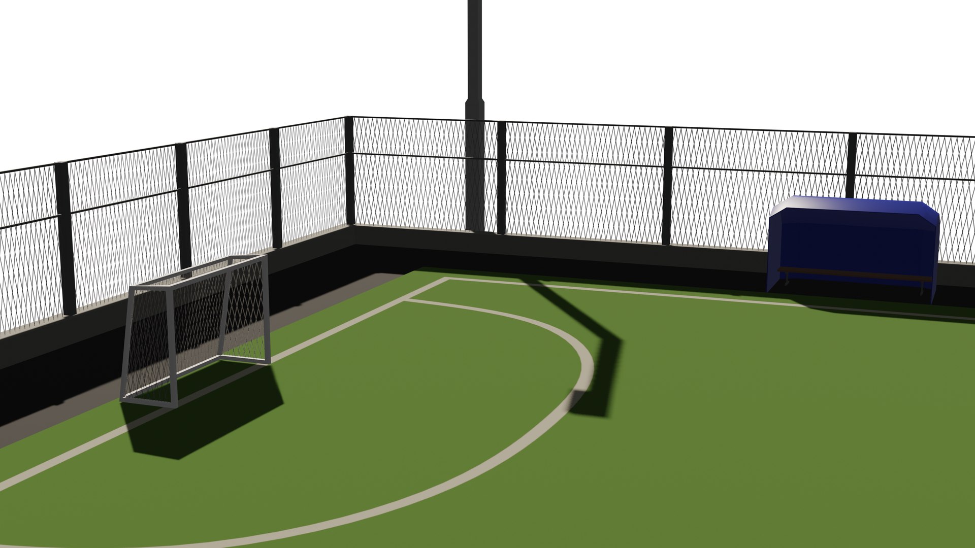 Mini Football Field 3D Model - TurboSquid 1641510