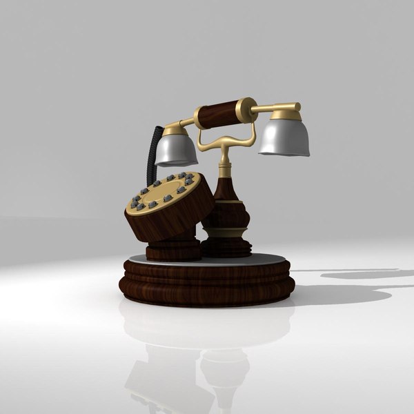 3d classic antique-style phone