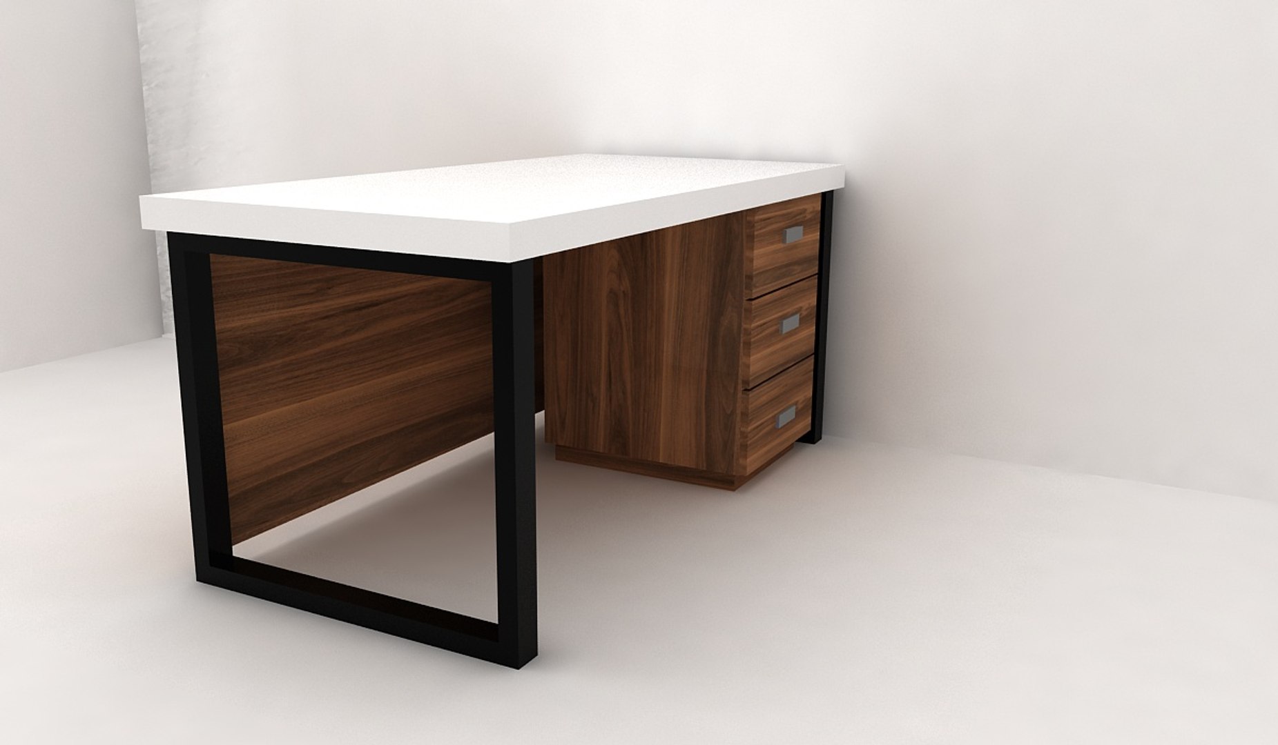 Study Desk Model - TurboSquid 1427852
