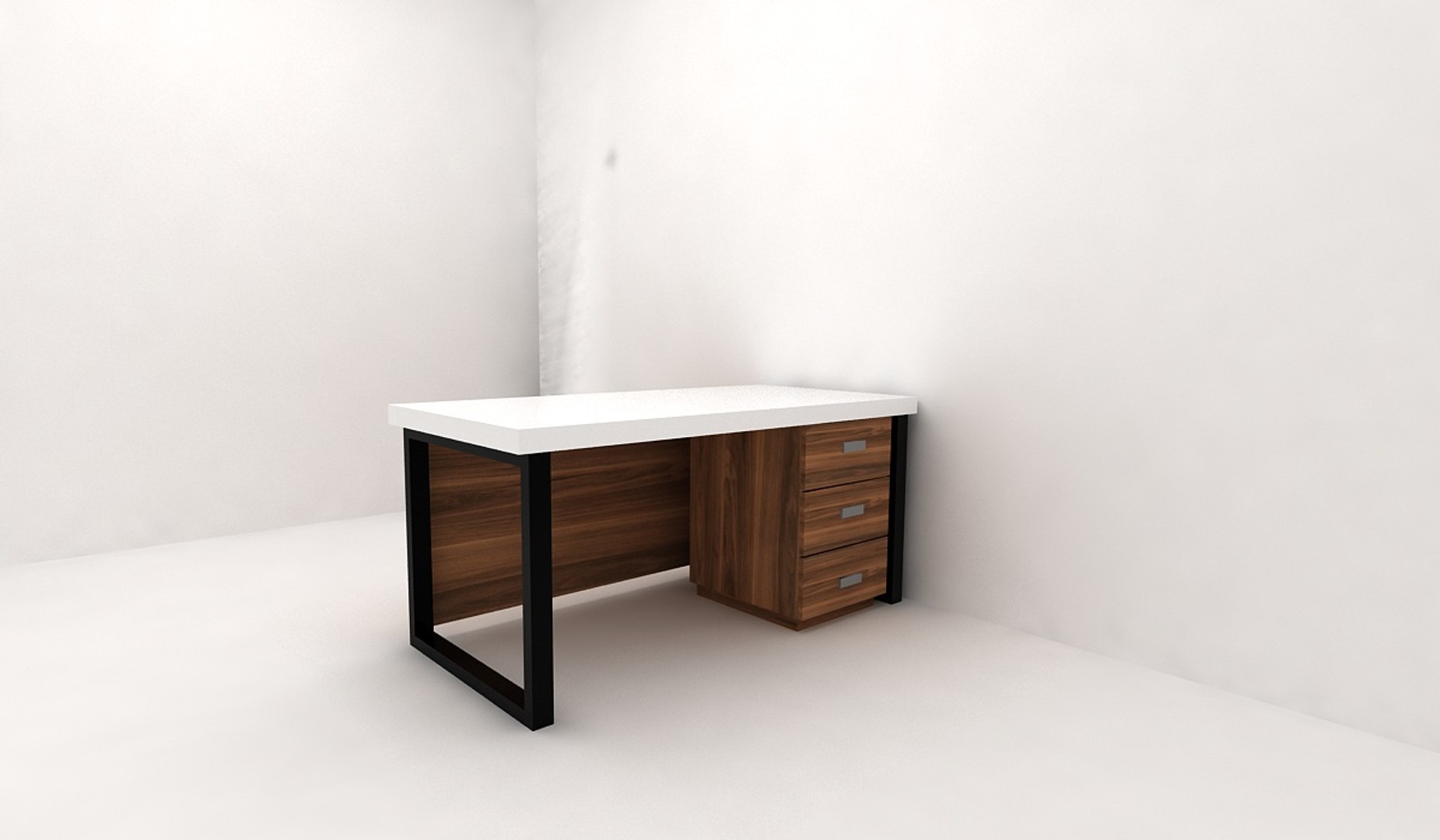 Study Desk Model - TurboSquid 1427852