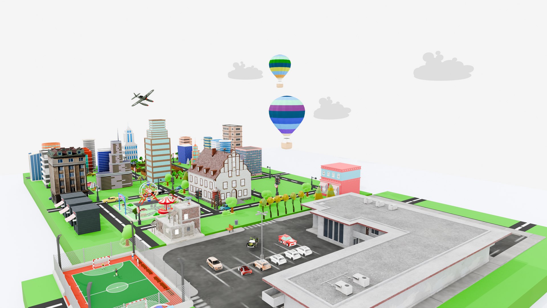 Complete Game Ready City Pack 3D - TurboSquid 2411661