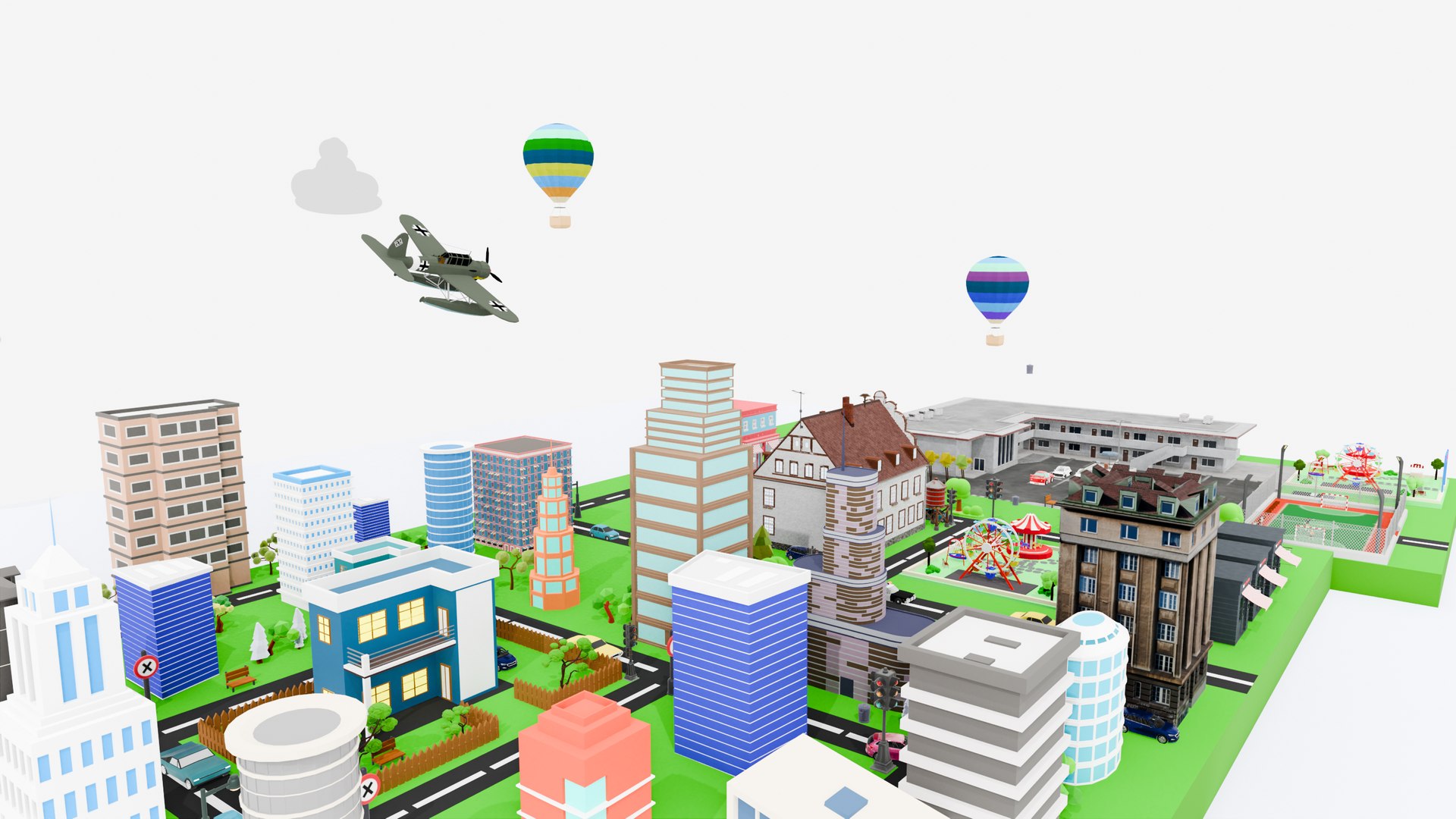 Complete Game Ready City Pack 3D - TurboSquid 2411661